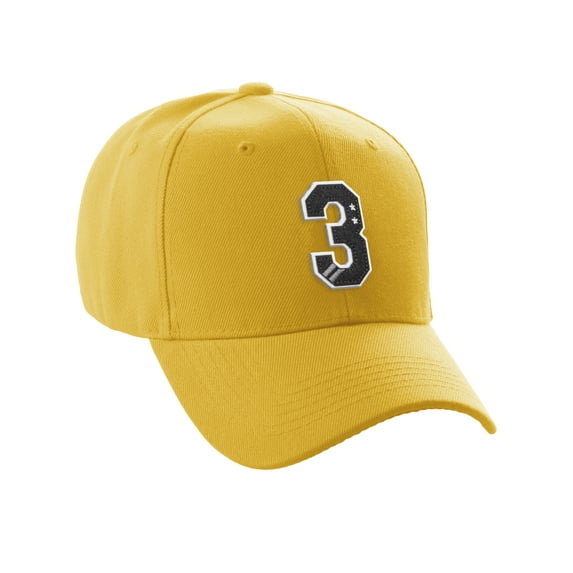 Daxton Structured Baseball Hat Cap 3D Alphabet A to Z Letter Number ...