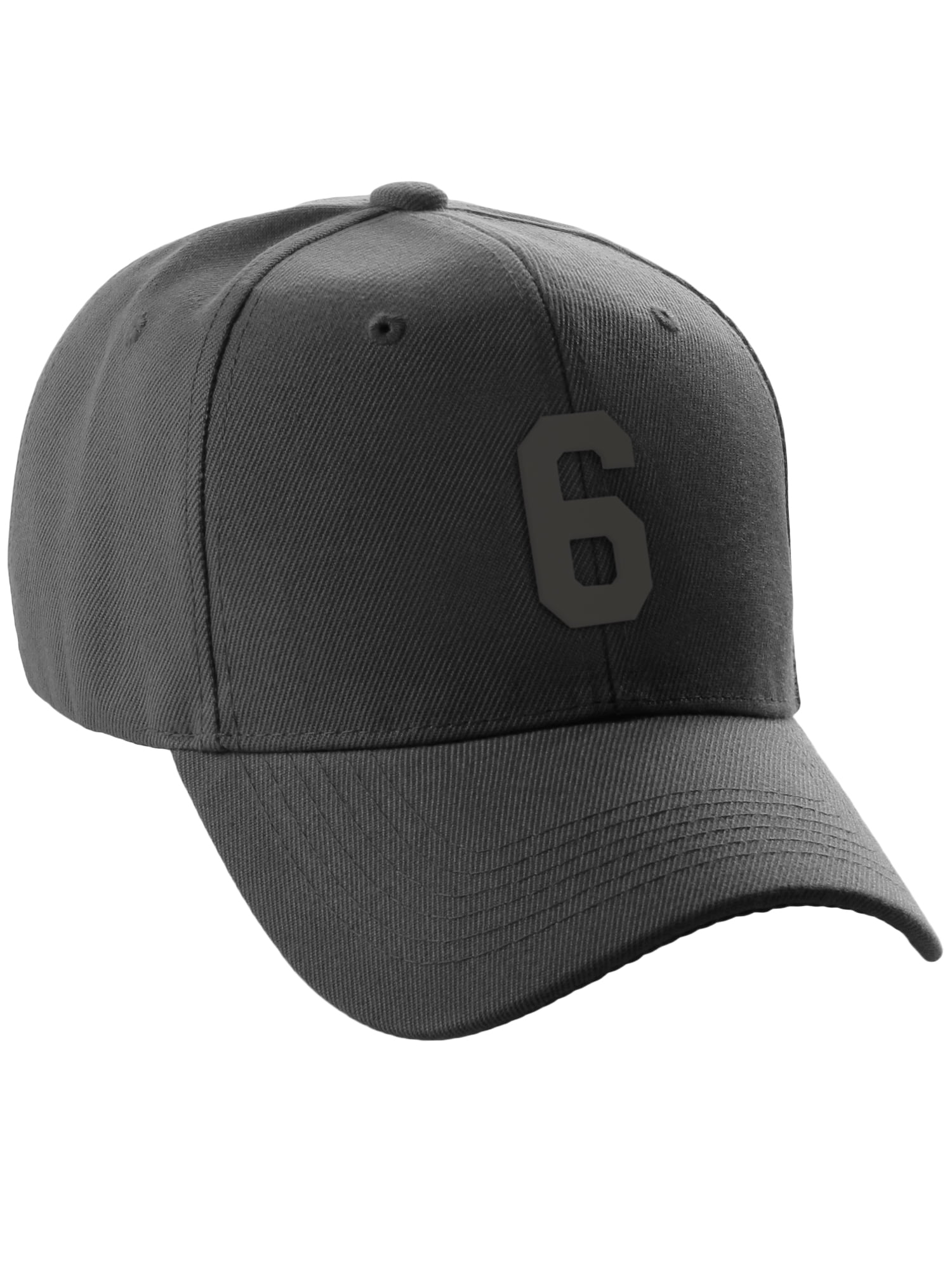 Daxton Structured Baseball Hat Cap Curved Visor Custom Team Number ...