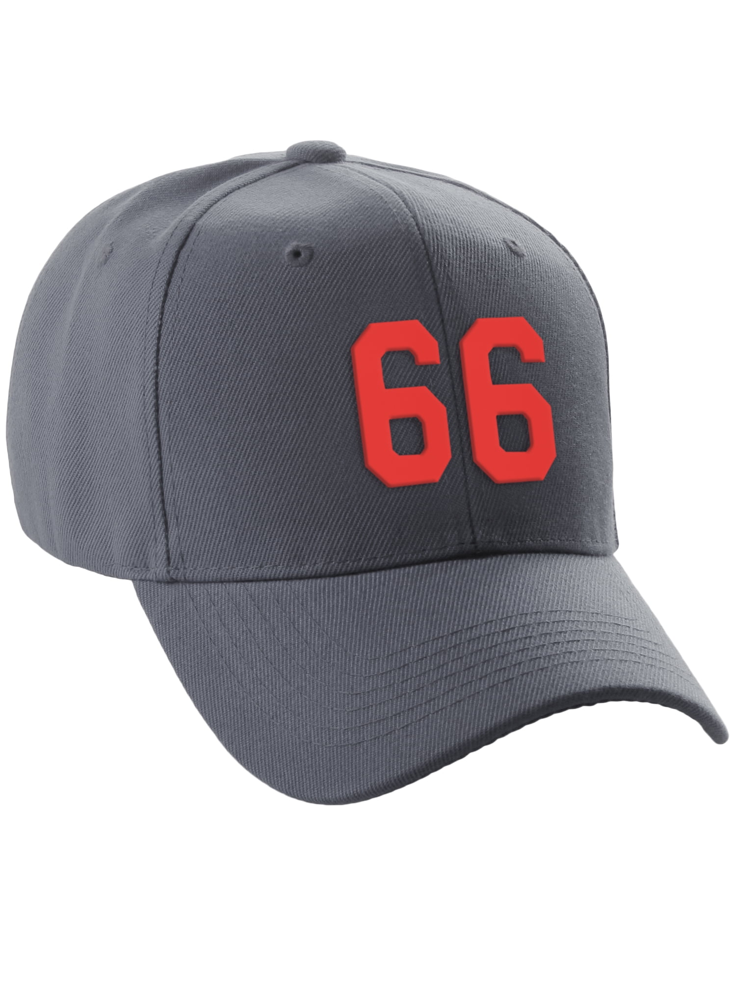 Daxton Structured Baseball Hat Cap Curved Visor Custom Team Number ...