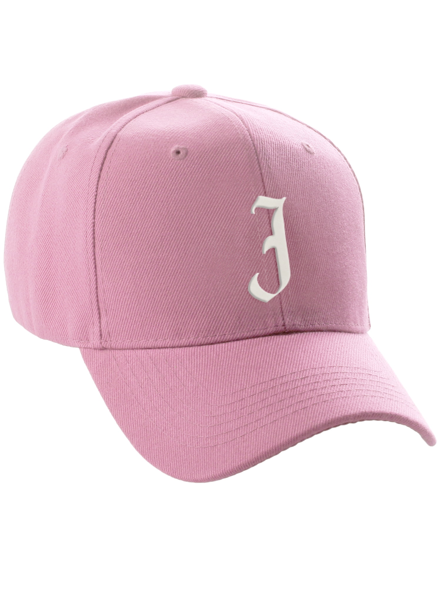 Daxton Structured Baseball Hat Cap Curved Visor Old English Font ...