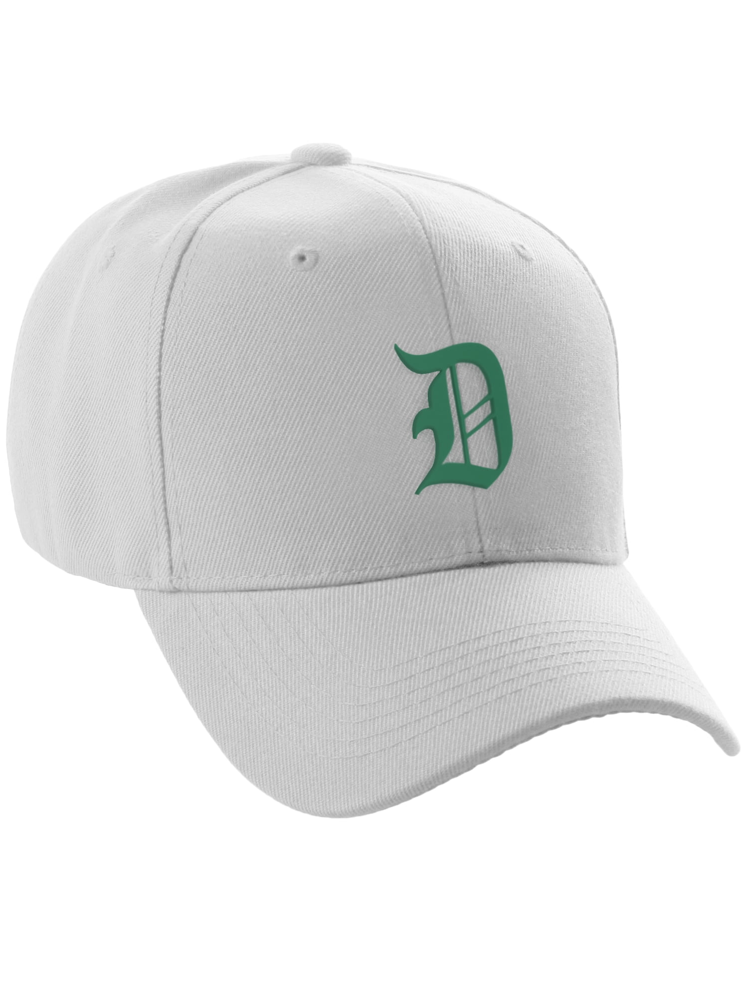 Daxton Structured Baseball Hat Cap Curved Visor Old English Font ...