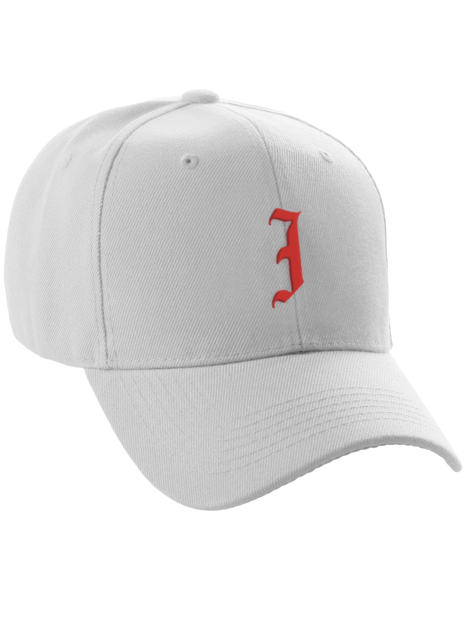 Daxton Structured Baseball Hat Cap Curved Visor Old English Font ...