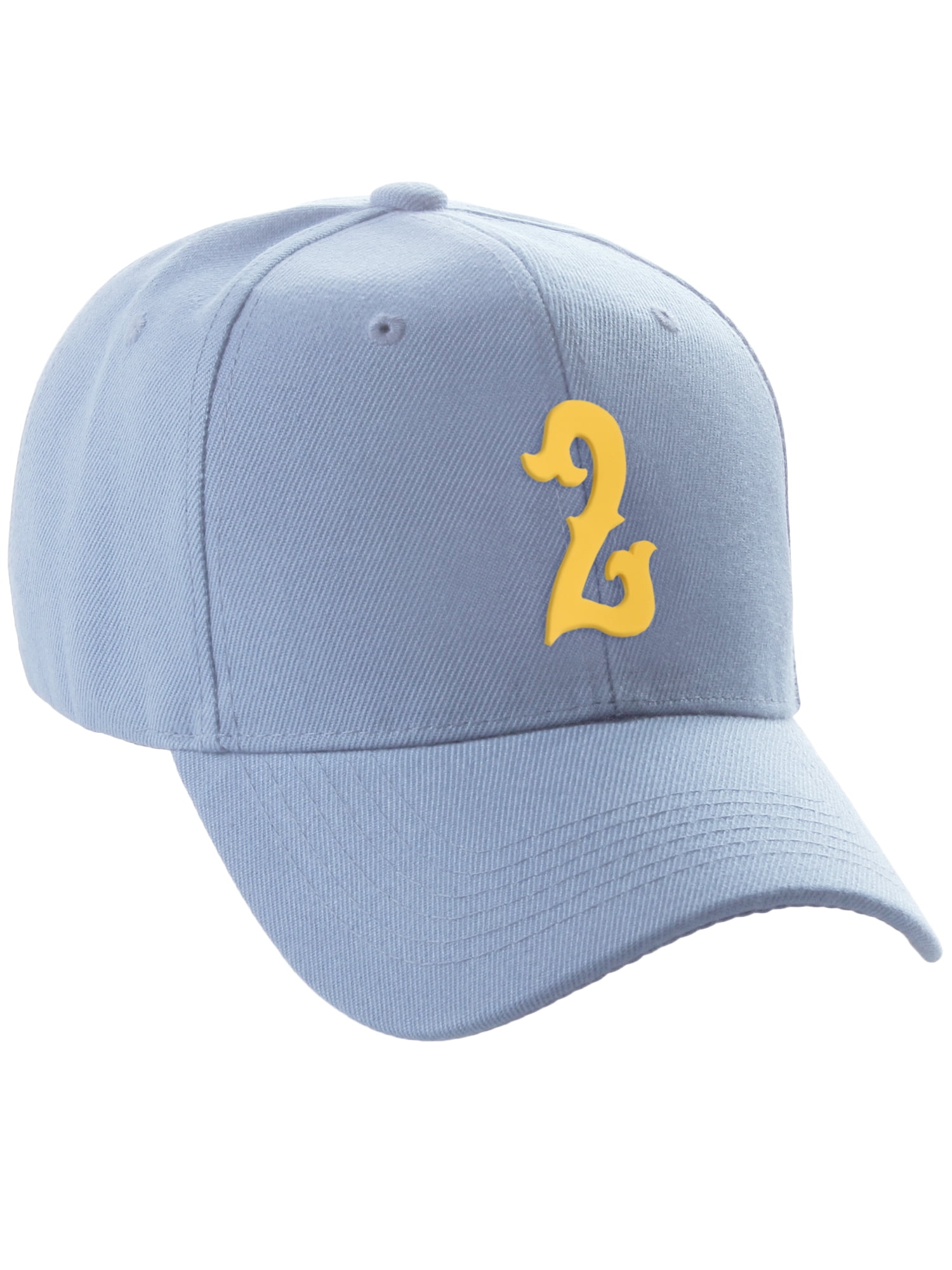 Daxton Structured Baseball Hat Cap Curved Visor Vintage Custom Number ...