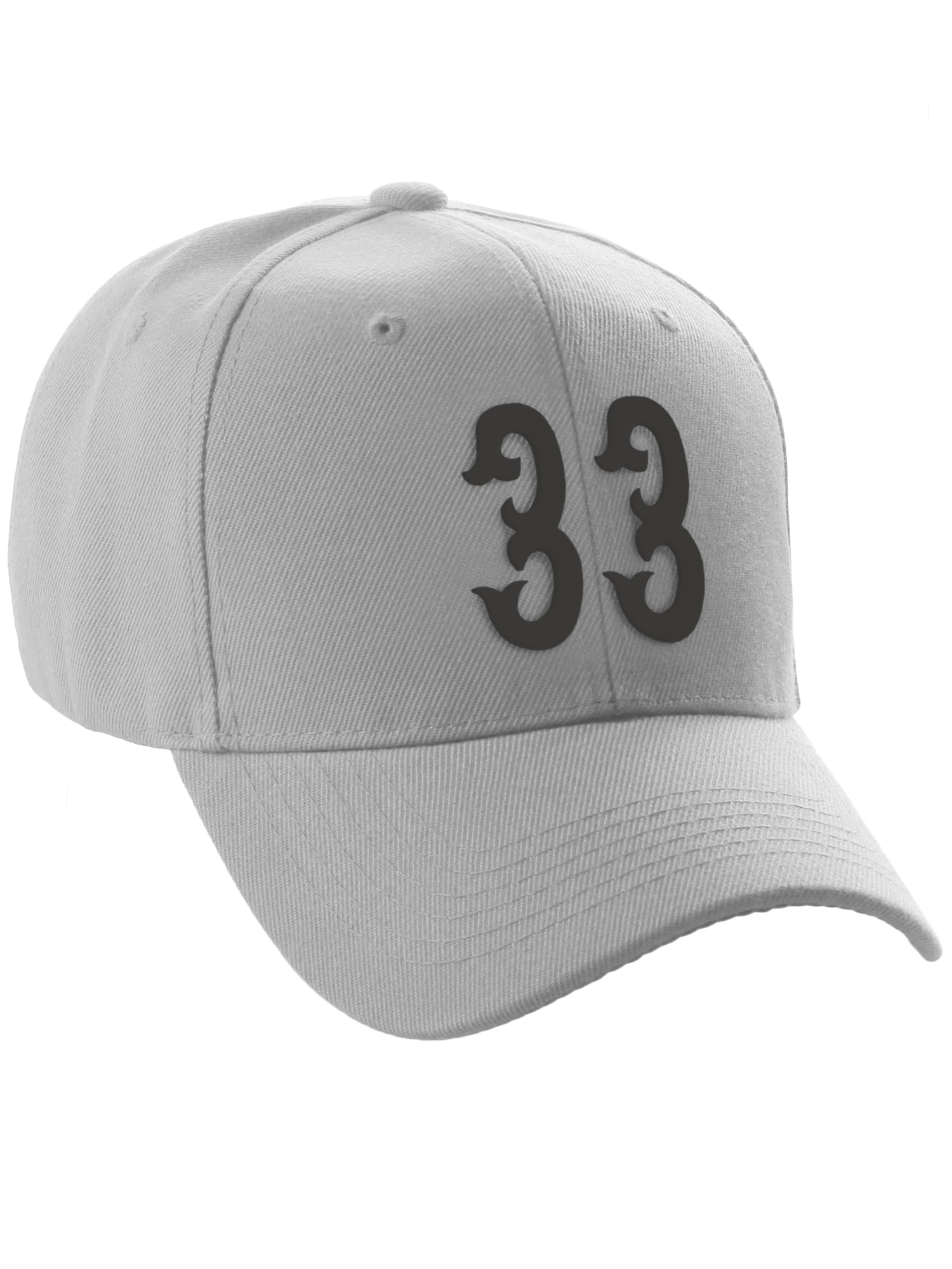 Daxton Structured Baseball Hat Cap Curved Visor Vintage Custom Number ...