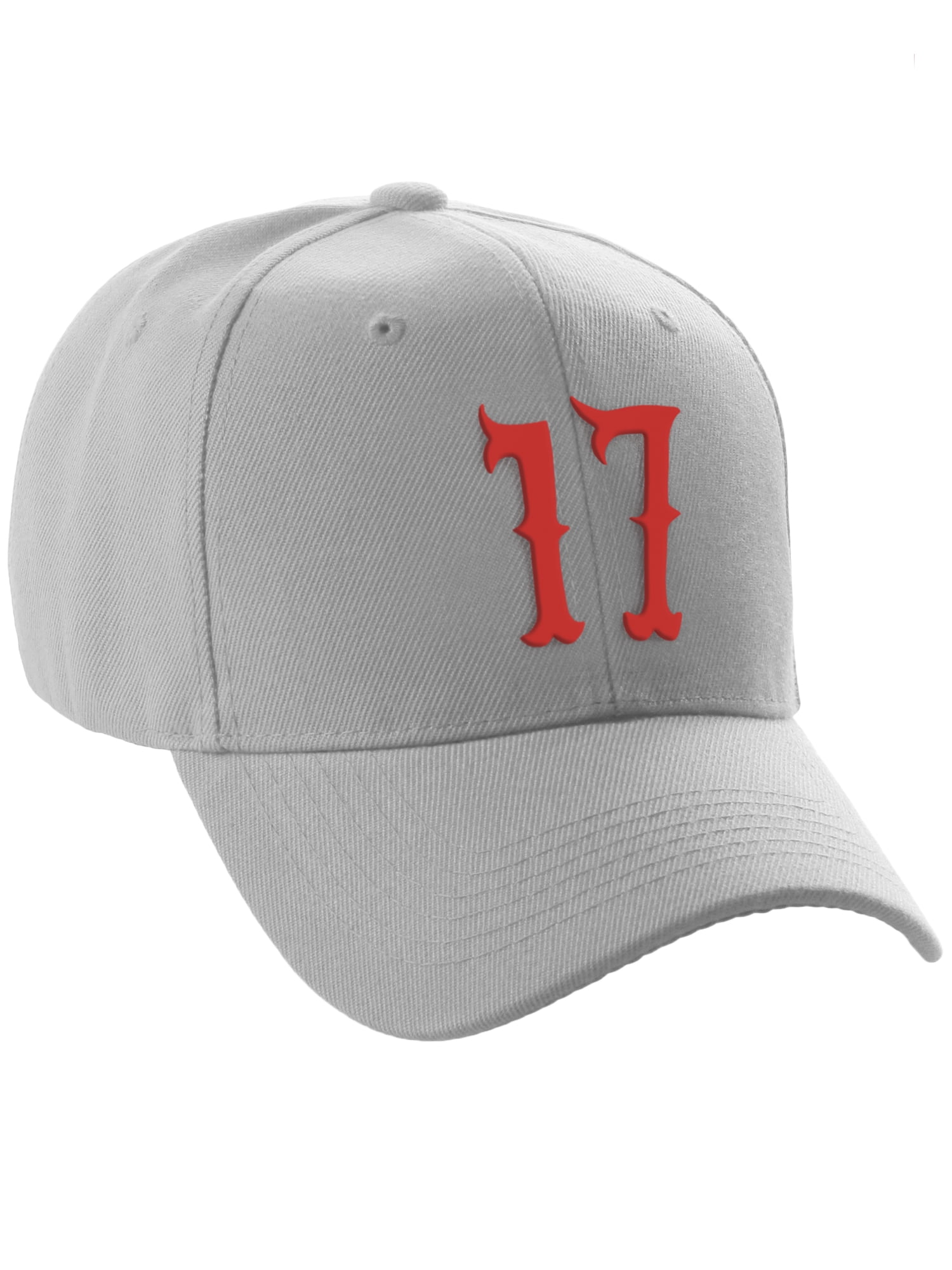 Daxton Structured Baseball Hat Cap Curved Visor Vintage Custom Number ...