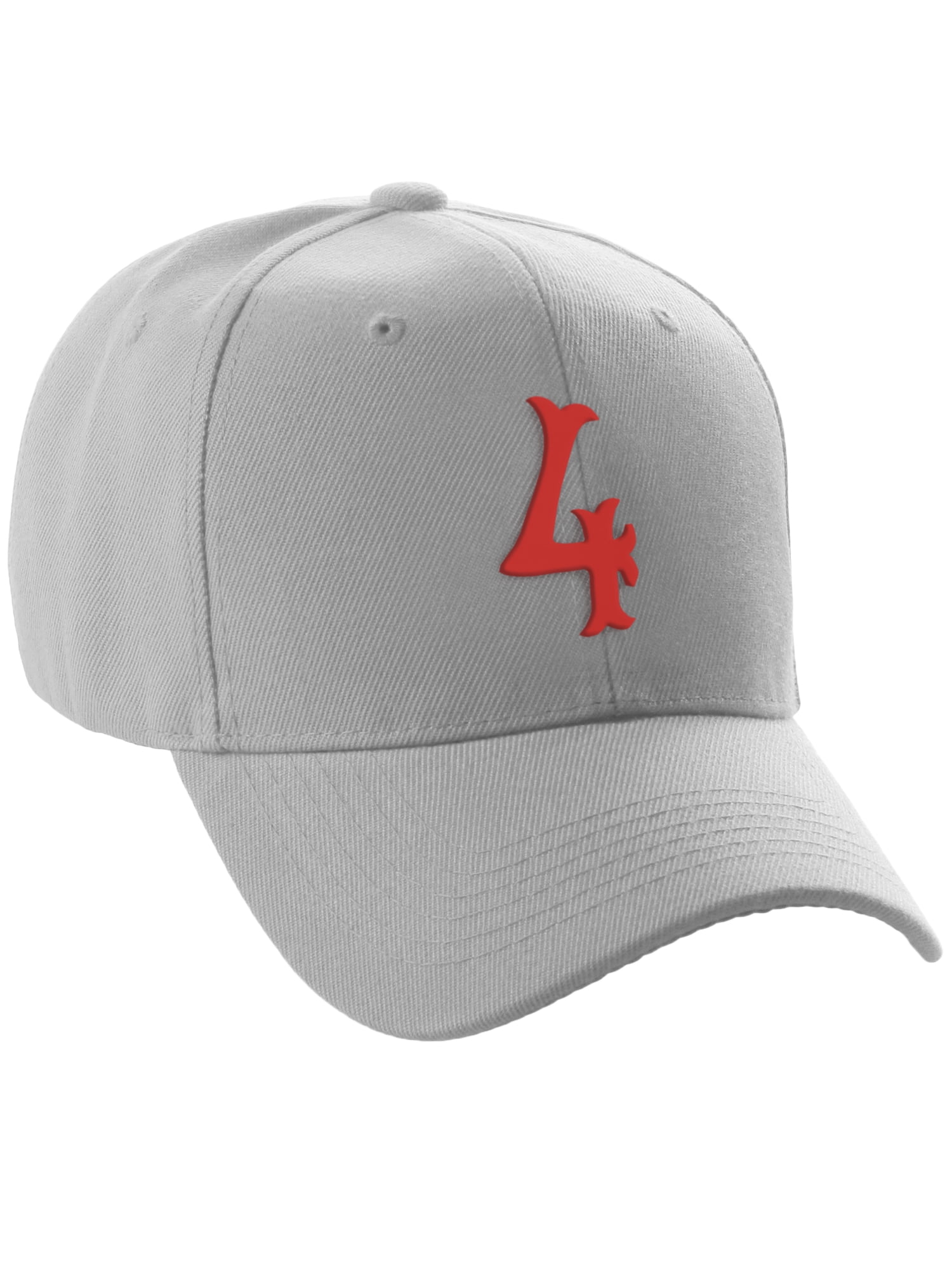 Daxton Structured Baseball Hat Cap Curved Visor Vintage Custom Number ...