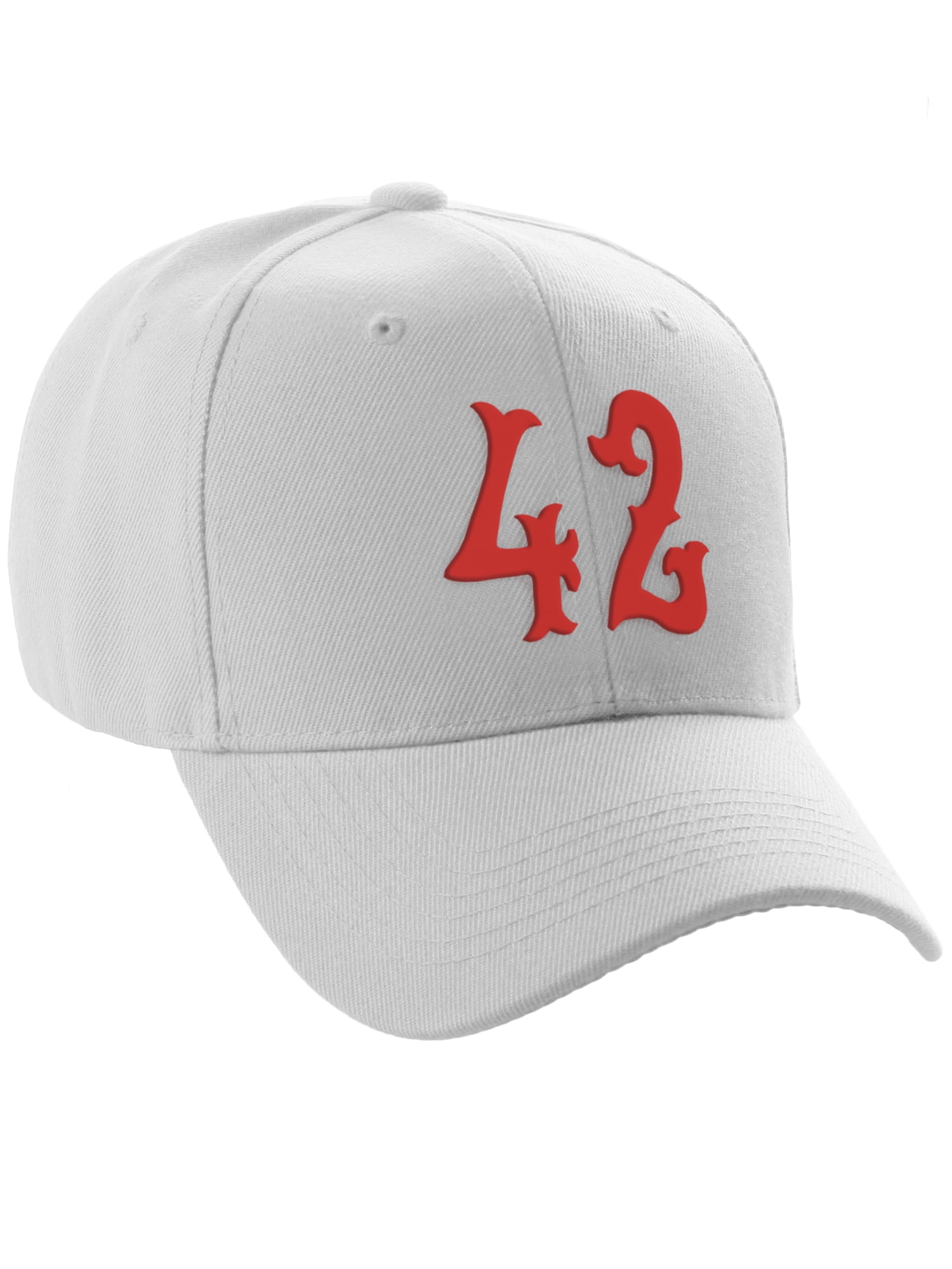 Daxton Structured Baseball Hat Cap Curved Visor Vintage Custom Number ...