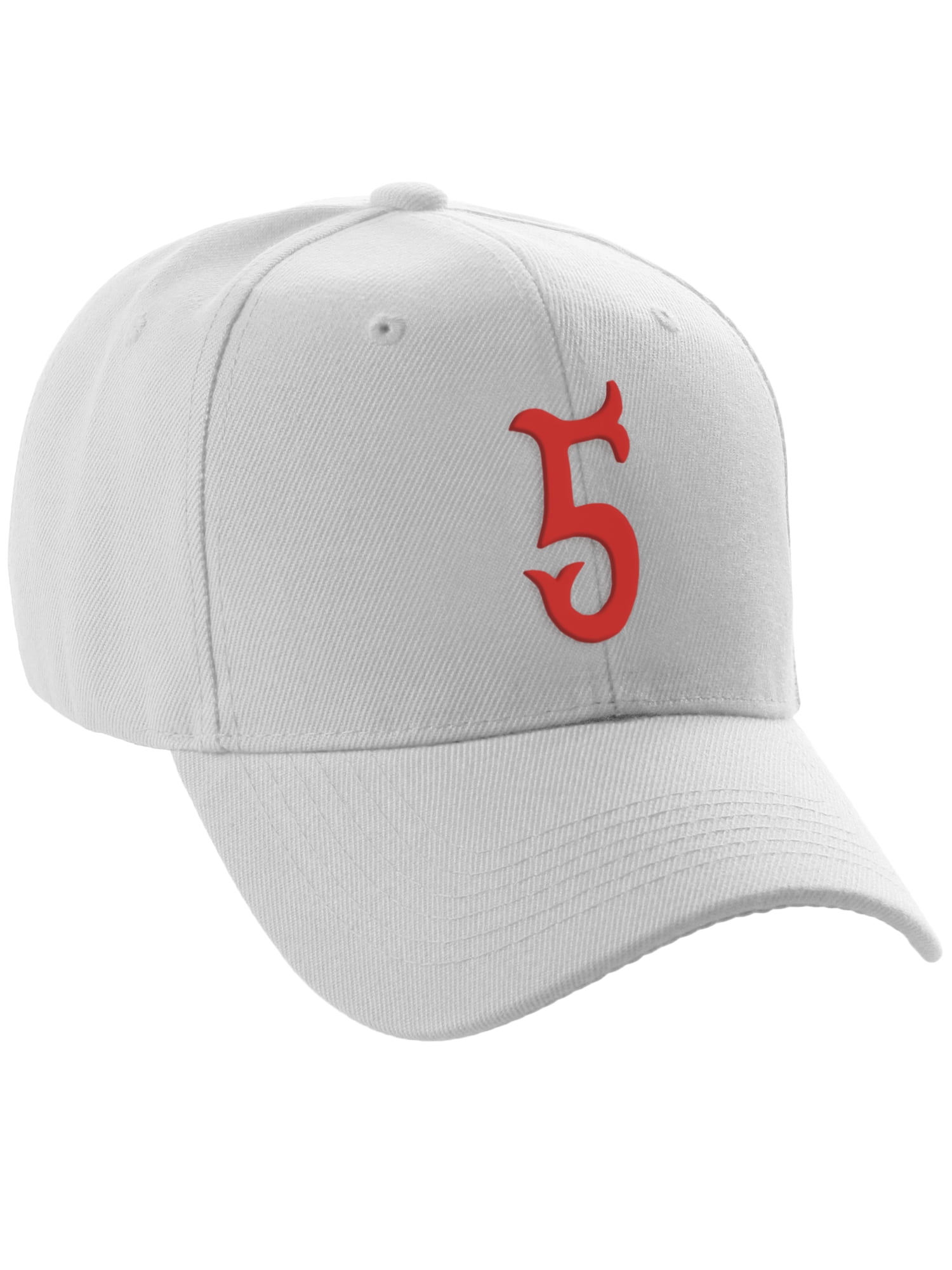 Daxton Structured Baseball Hat Cap Curved Visor Vintage Custom Number ...