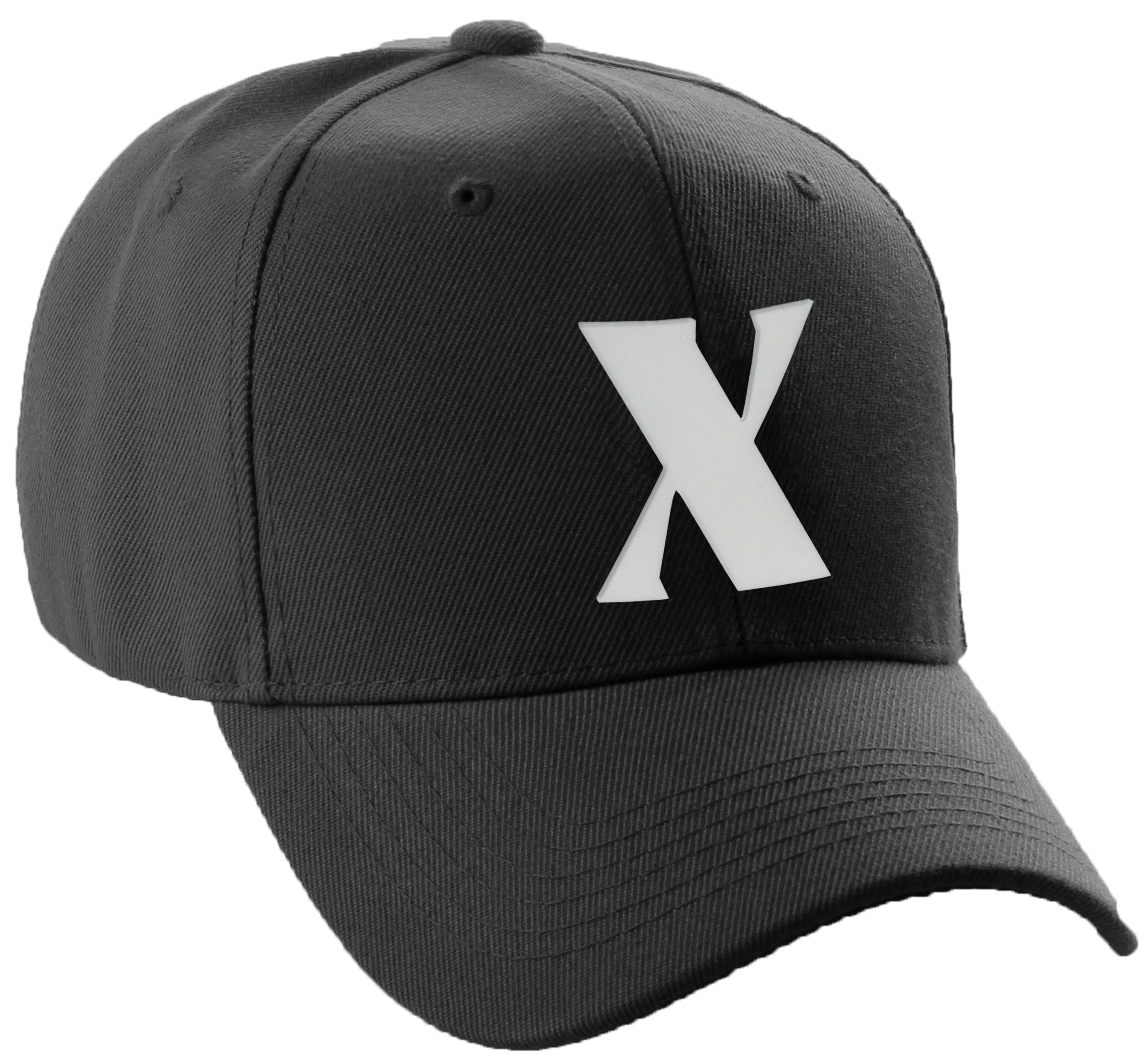 Daxton Structured Curve Visor Bill Baseball Hat 3D Capital Alphabet ...