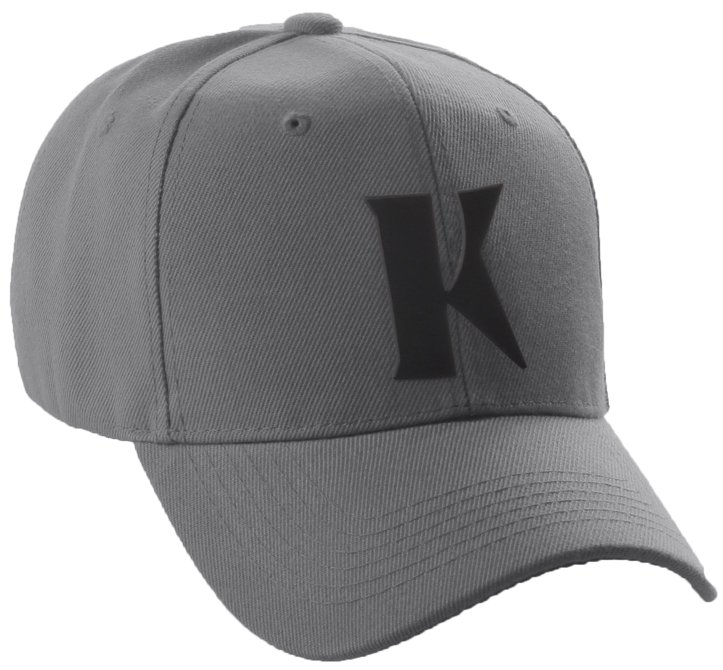 Daxton Structured Curve Visor Bill Baseball Hat 3D Capital Alphabet ...