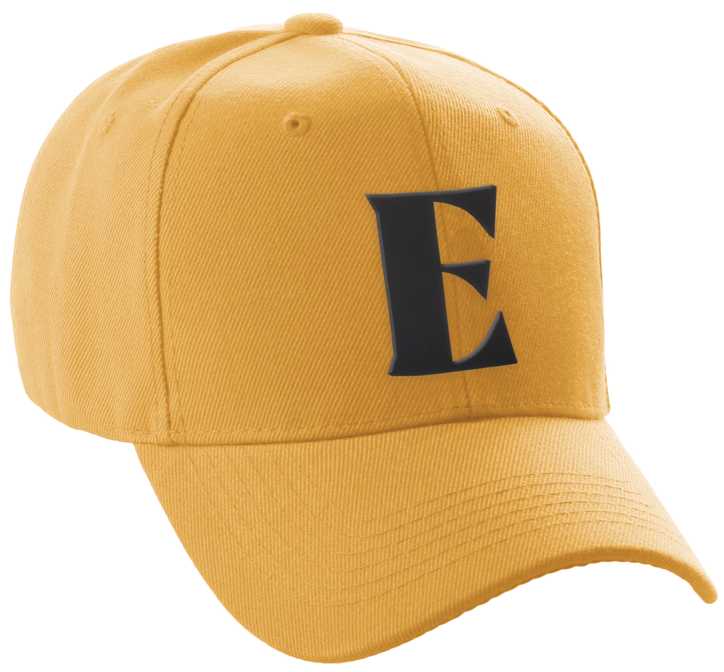 Daxton Structured Curve Visor Bill Baseball Hat 3D Capital Alphabet ...