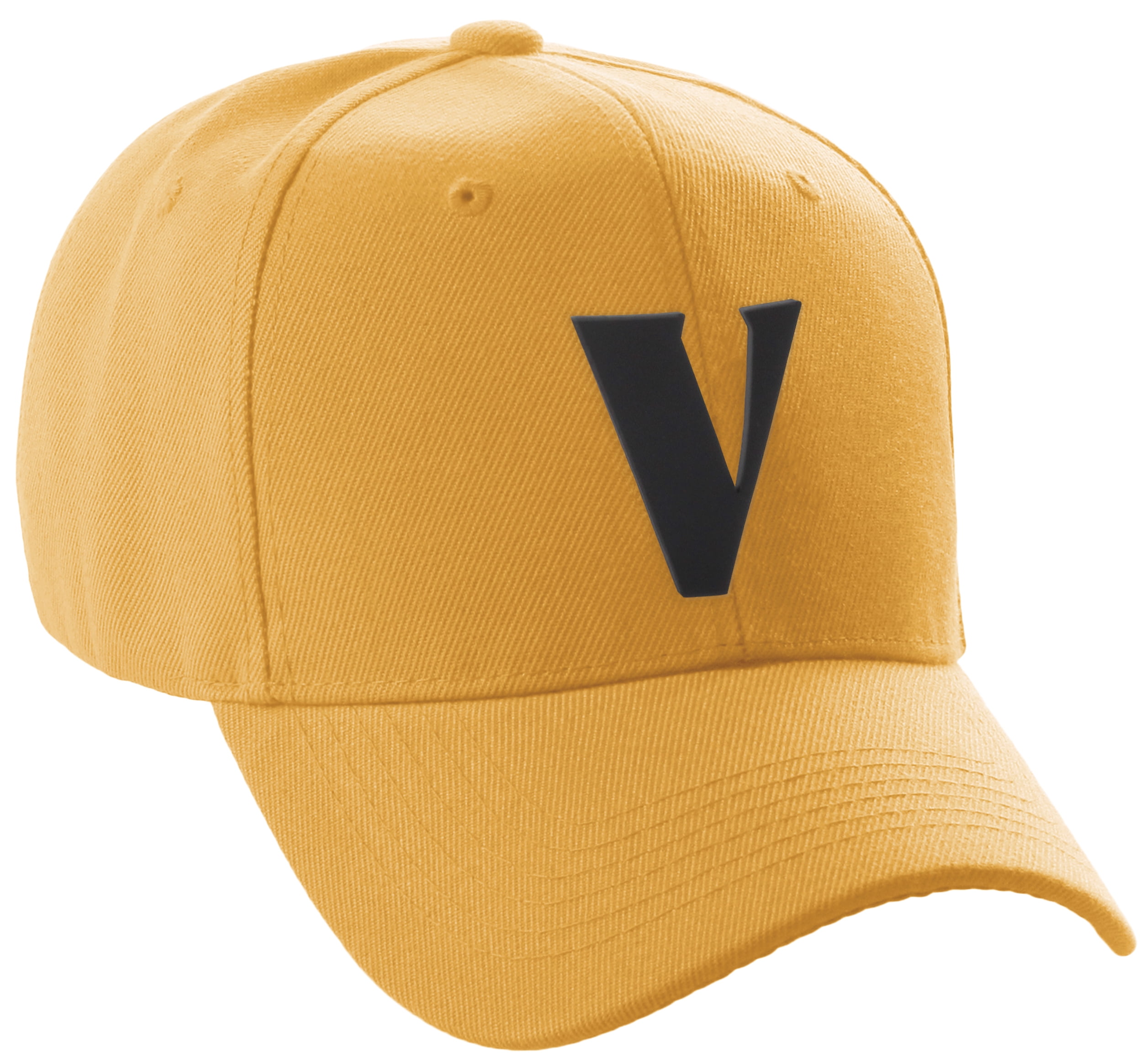 Daxton Structured Curve Visor Bill Baseball Hat 3D Capital Alphabet ...