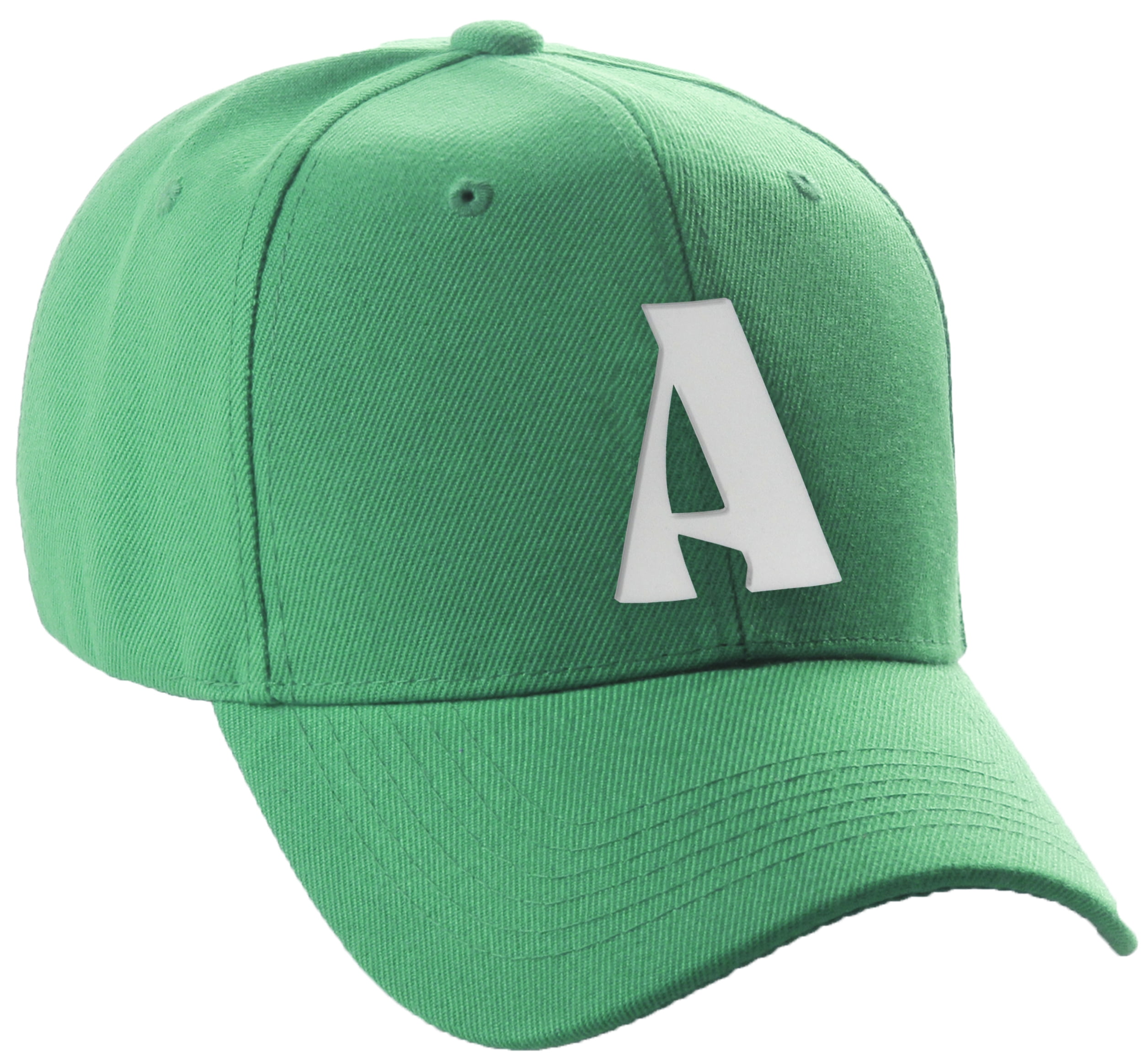 Daxton Structured Curve Visor Bill Baseball Hat 3D Capital Alphabet ...