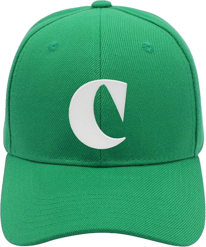 Daxton Structured Curve Visor Bill Baseball Hat 3D Capital Alphabet ...