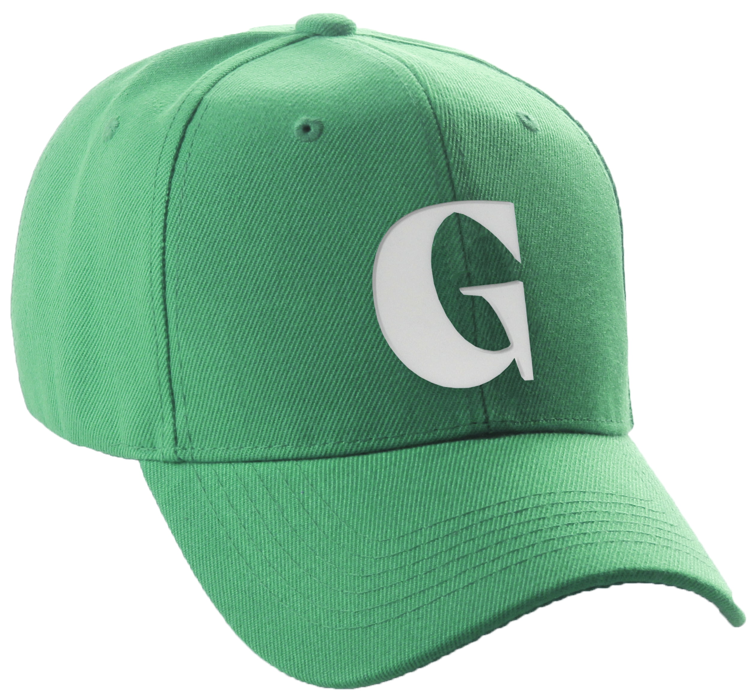 Daxton Structured Curve Visor Bill Baseball Hat 3D Capital Alphabet ...