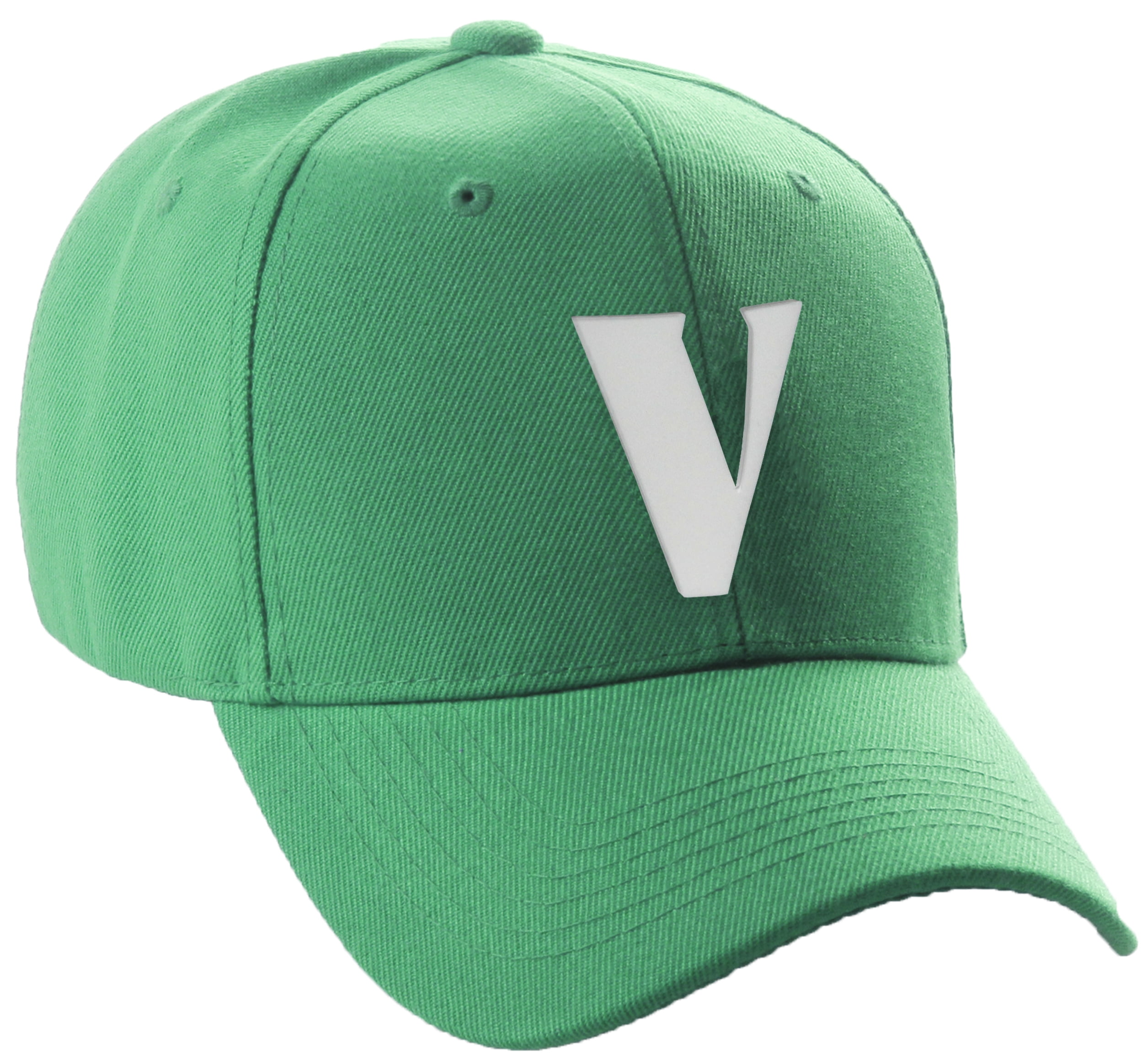 Daxton Structured Curve Visor Bill Baseball Hat 3D Capital Alphabet ...