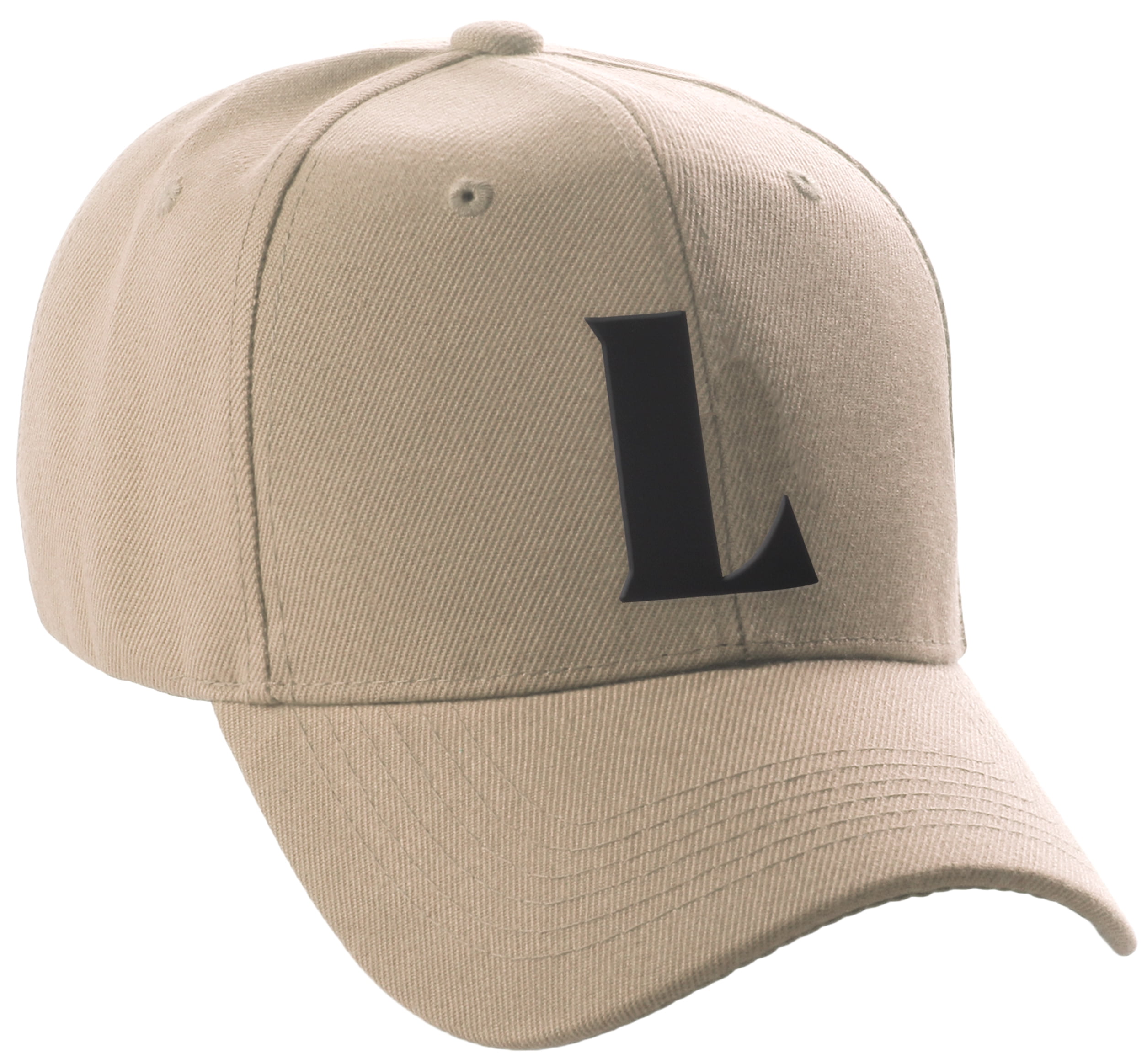 Daxton Structured Curve Visor Bill Baseball Hat 3D Capital Alphabet ...