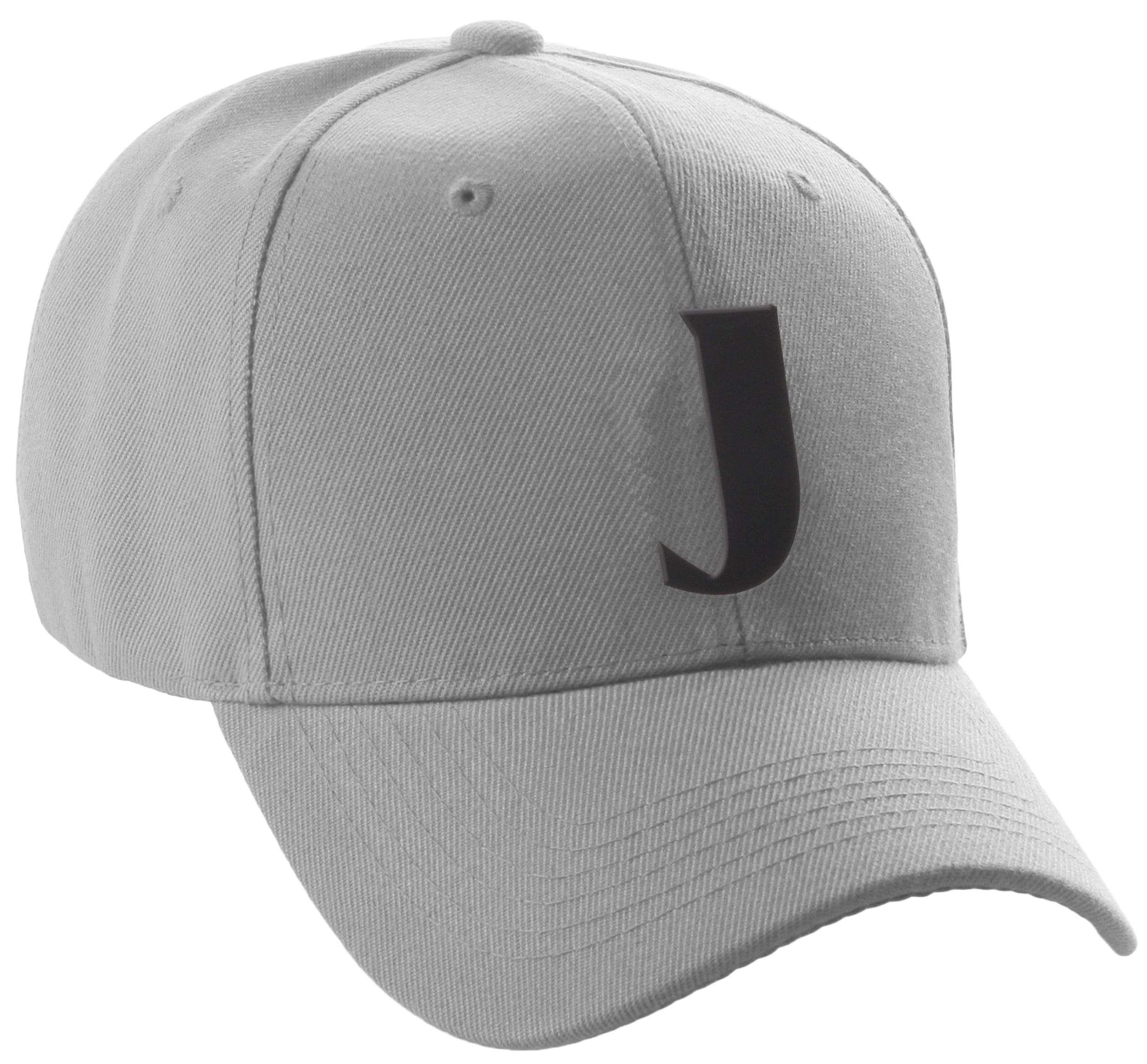 Daxton Structured Curve Visor Bill Baseball Hat 3D Capital Alphabet ...