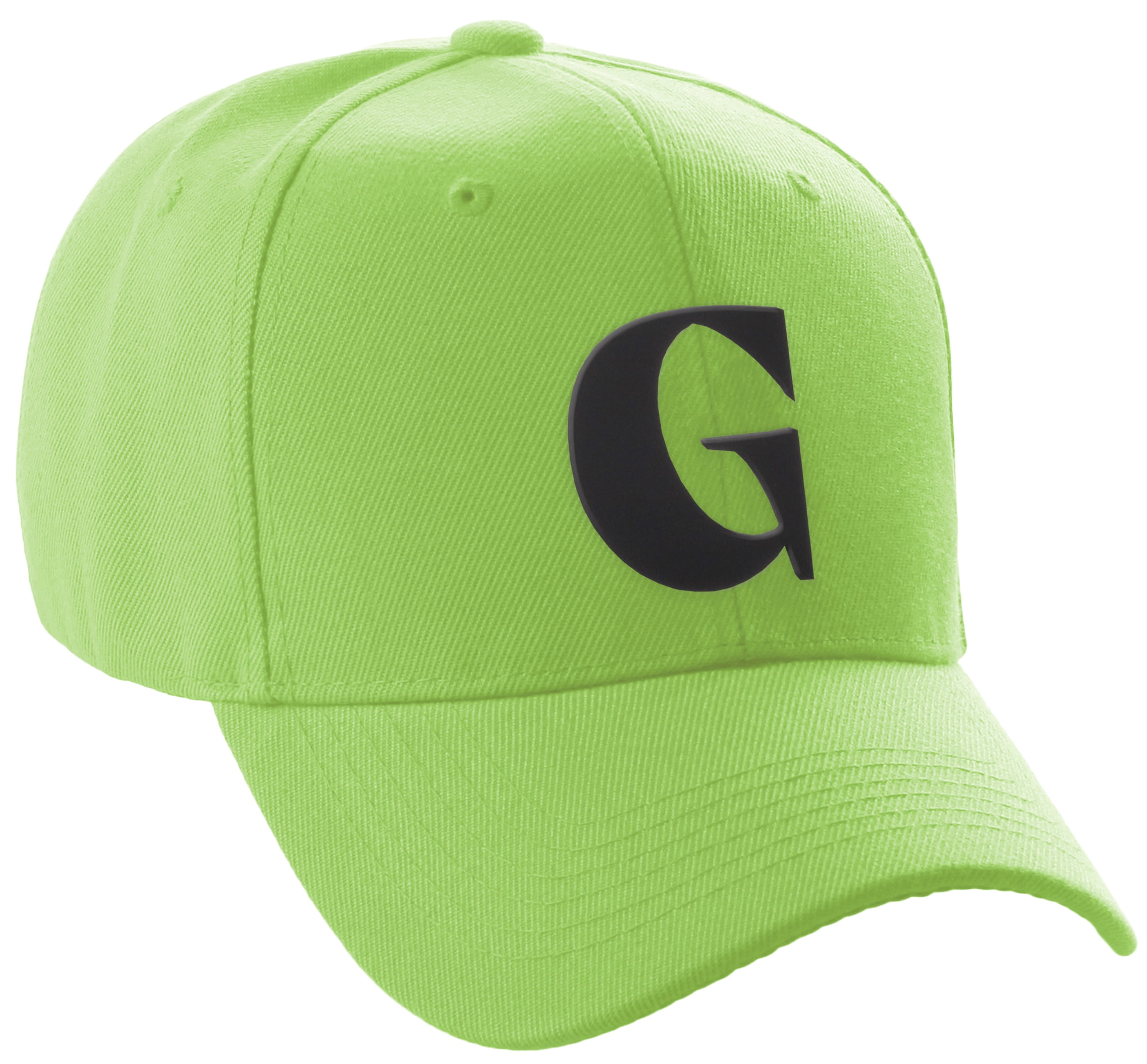 Daxton Structured Curve Visor Bill Baseball Hat 3D Capital Alphabet ...