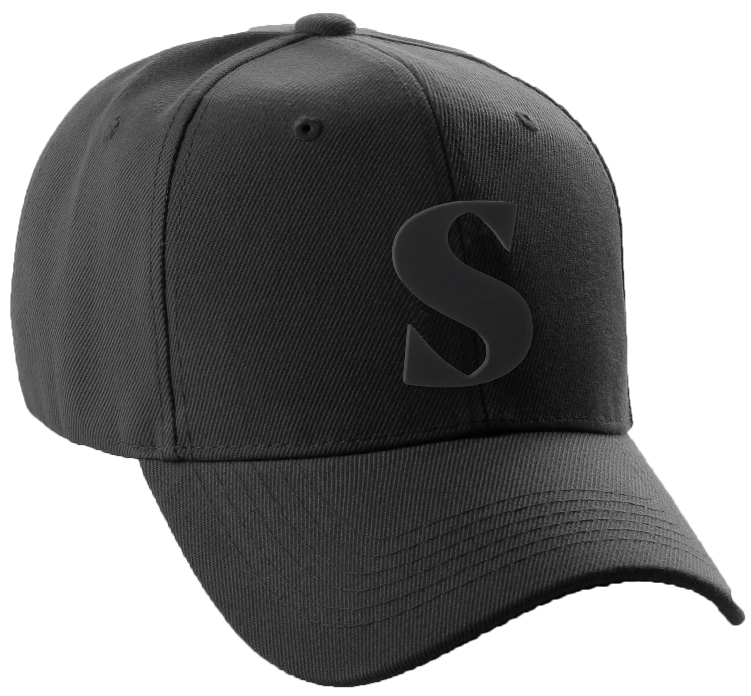 Daxton Structured Curve Visor Bill Baseball Hat 3D Capital Alphabet ...