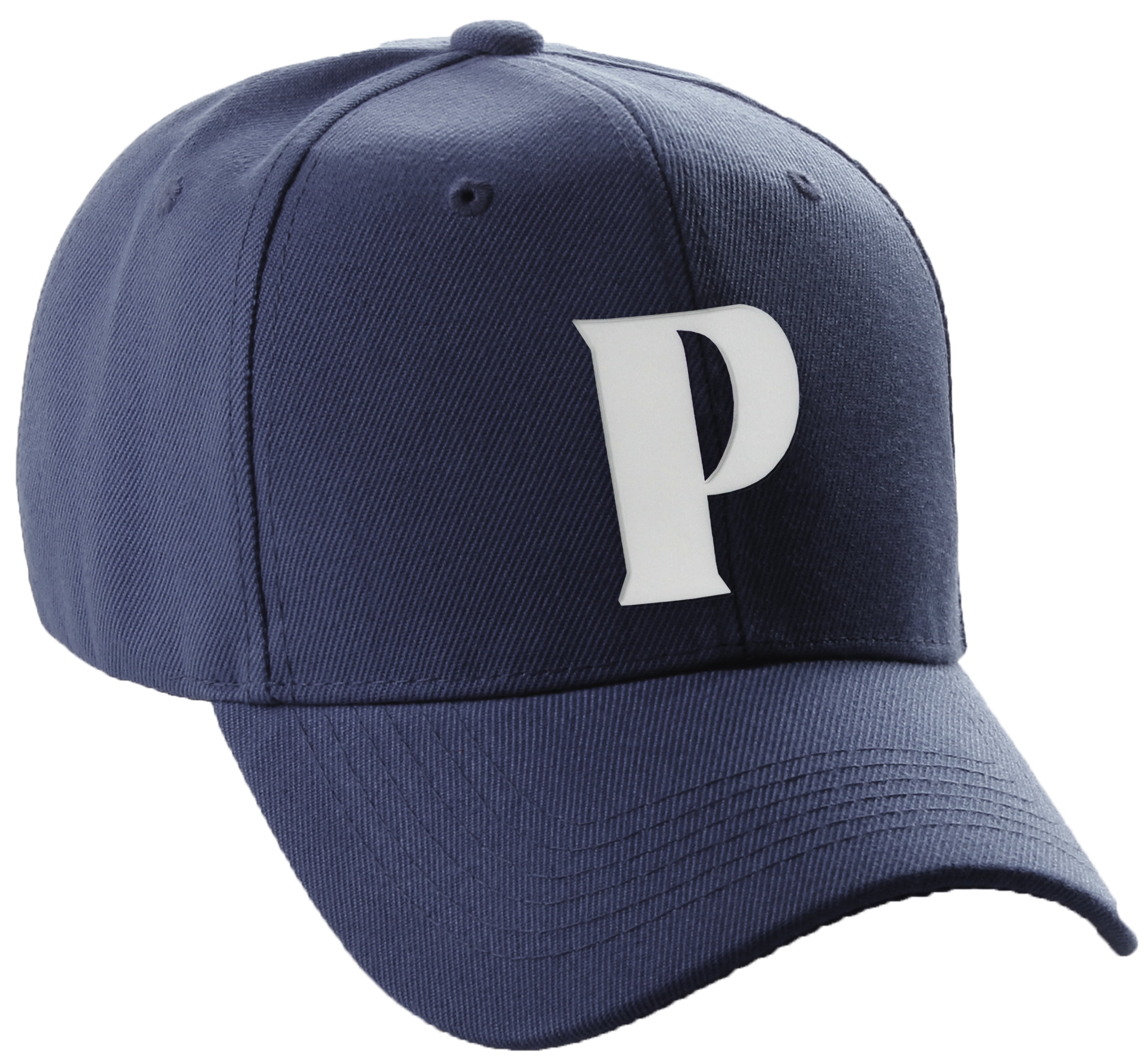 Daxton Structured Curve Visor Bill Baseball Hat 3D Capital Alphabet ...