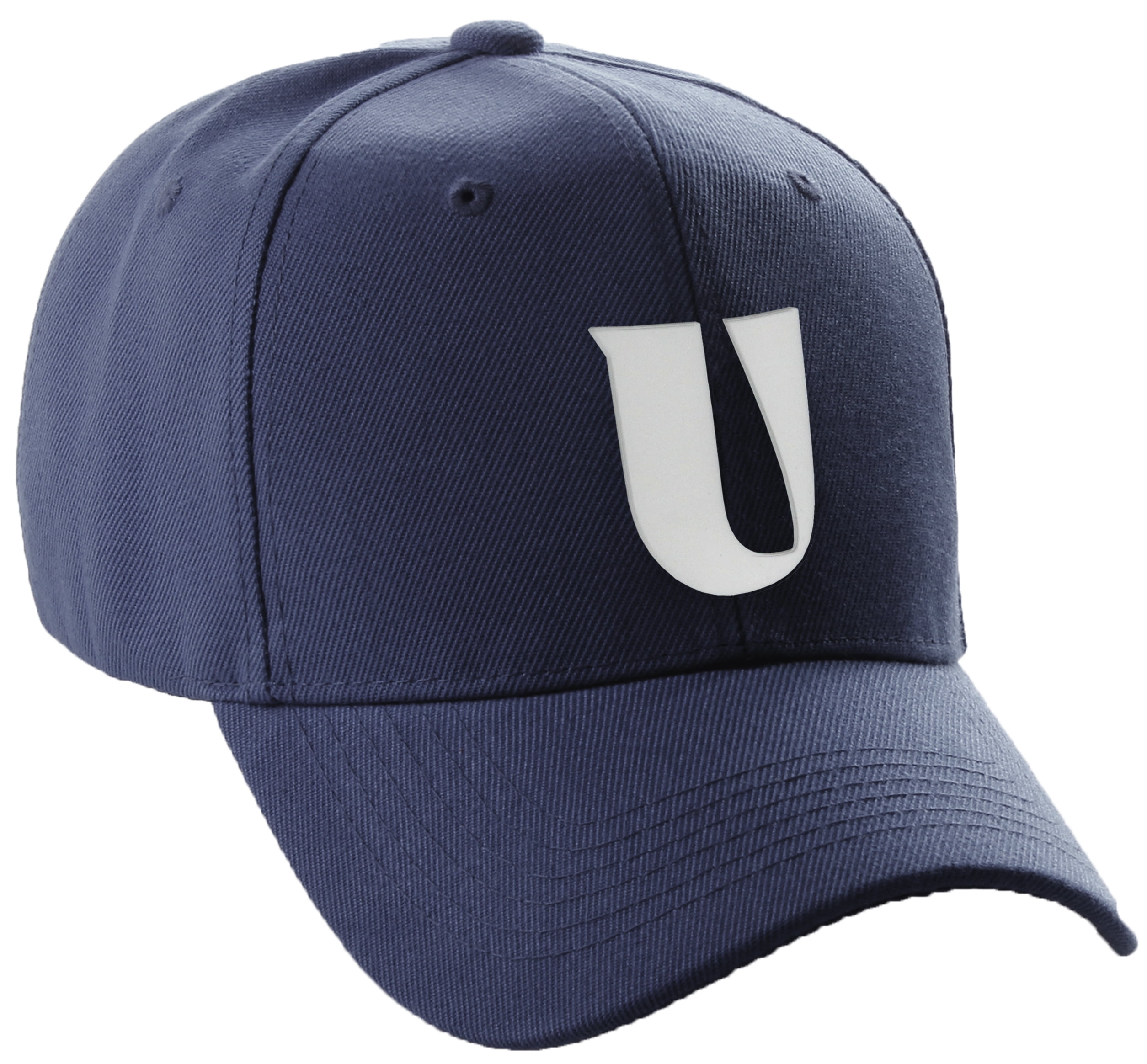 Daxton Structured Curve Visor Bill Baseball Hat 3D Capital Alphabet ...