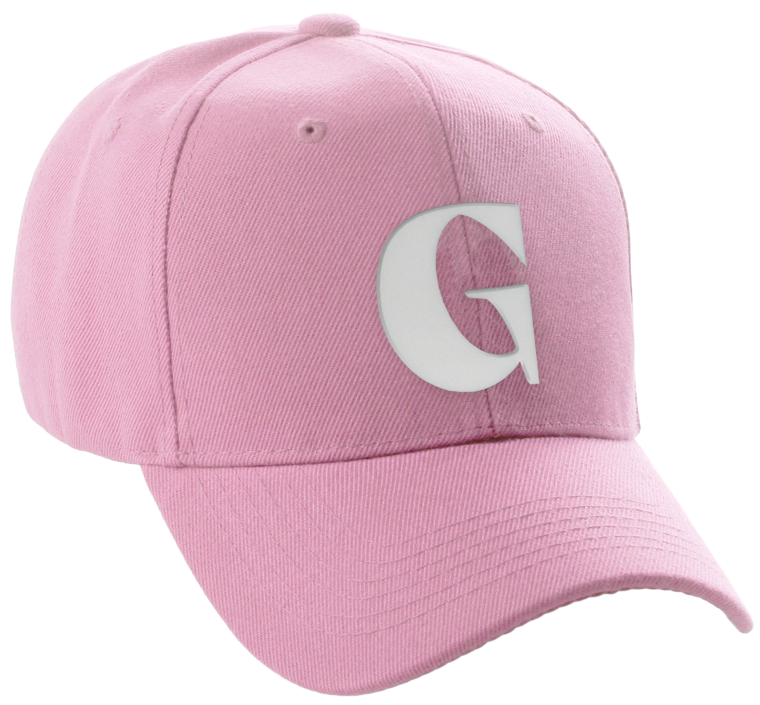 Daxton Structured Curve Visor Bill Baseball Hat 3D Capital Alphabet ...