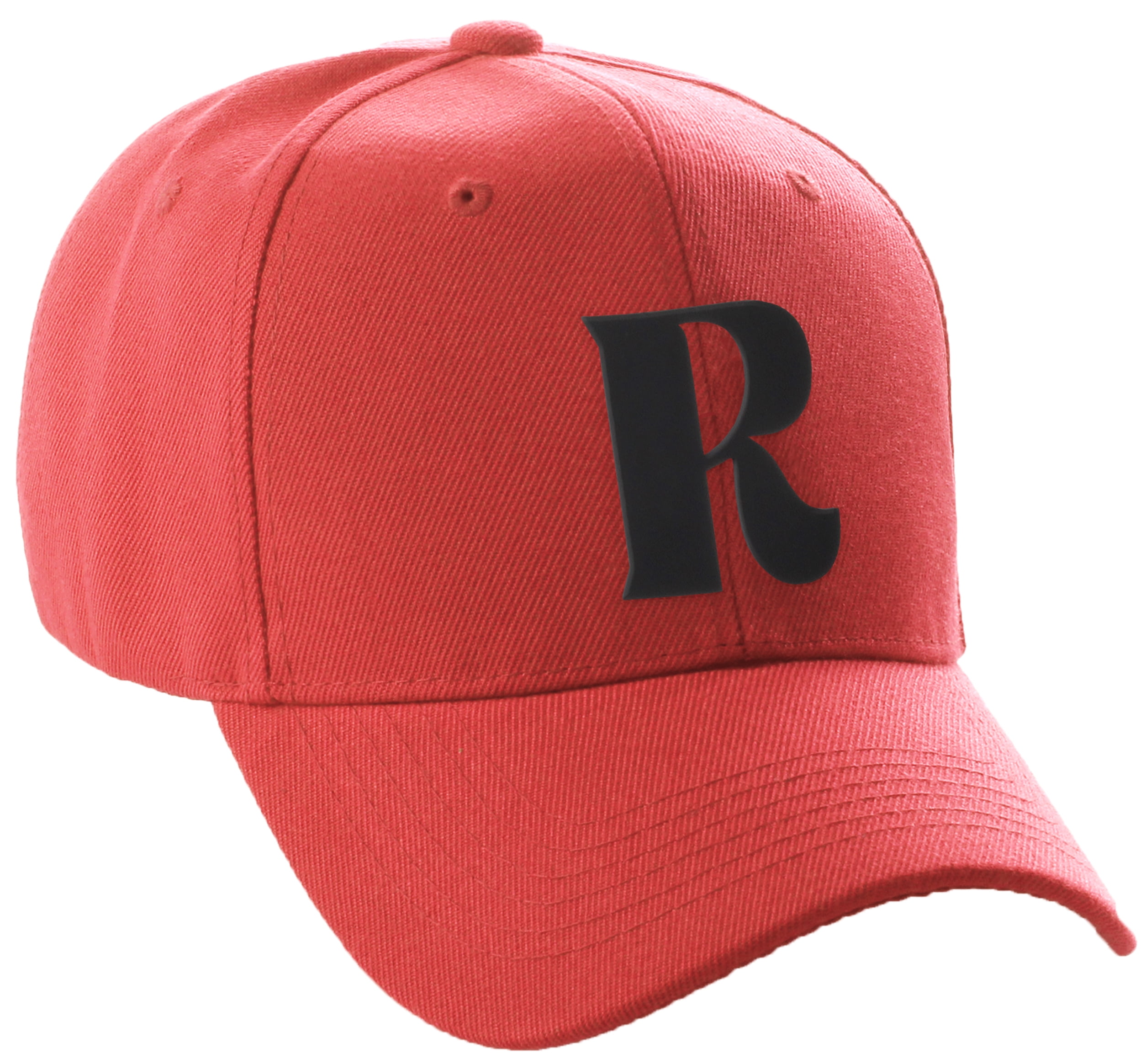 Daxton Structured Curve Visor Bill Baseball Hat 3D Capital Alphabet ...