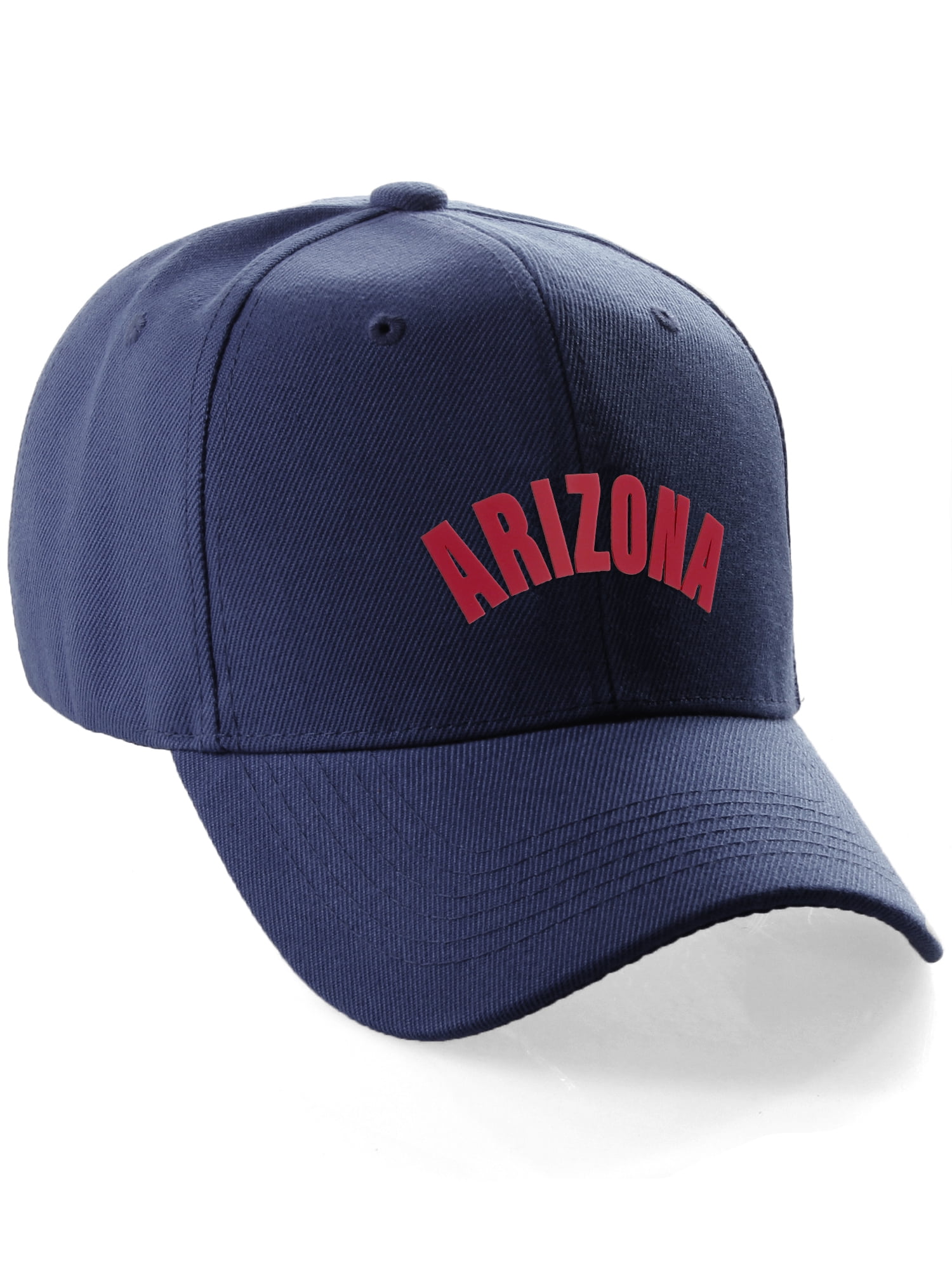 Daxton USA Cities States Baseball Hat Cap Arch Letters, Arizona Navy ...