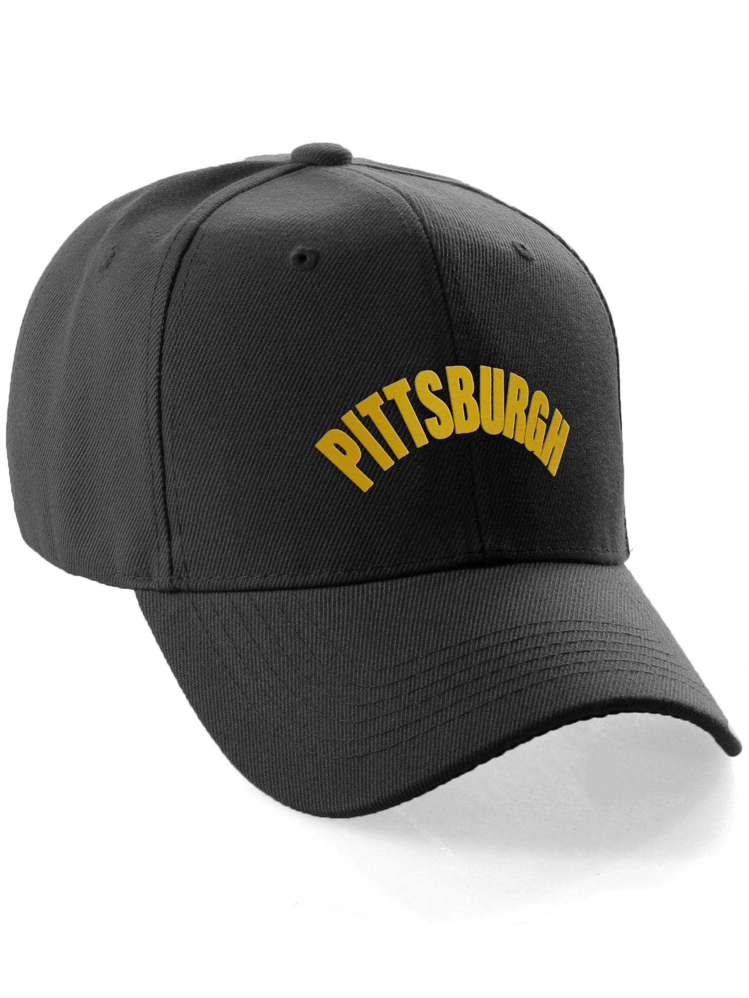 Daxton USA Cities States Baseball Hat Cap Arch Letters, Pittsburgh ...