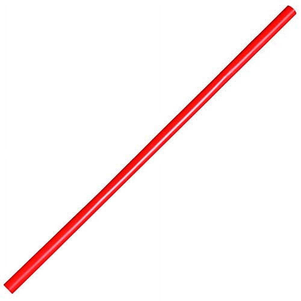 Daxwell 9" Individually Wrapped Plastic Straws, Red, C10004838 (Case of ...