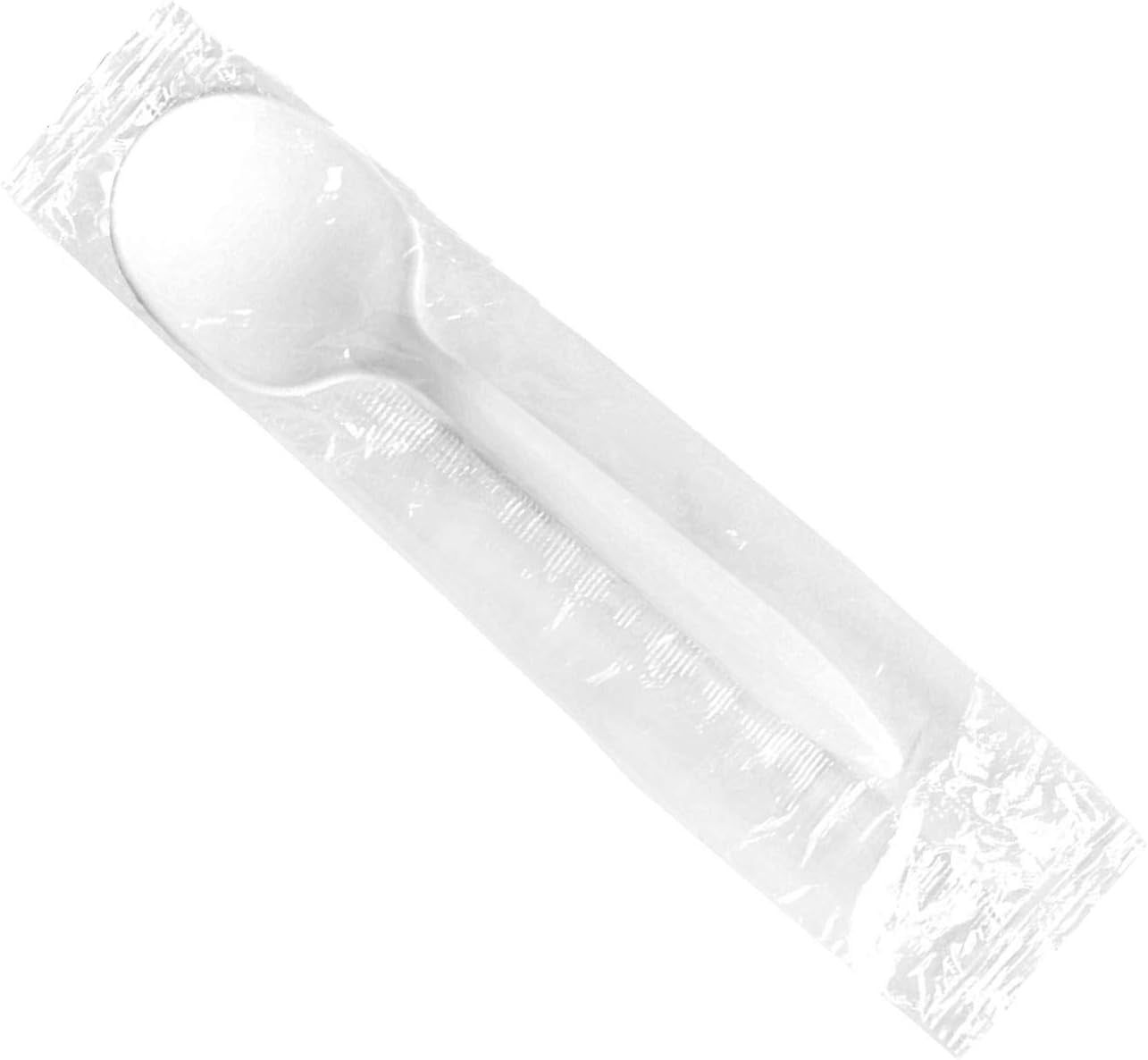 Daxwell Plastic Soup Spoons, Medium Weight Polypropylene (PP), Wrapped ...