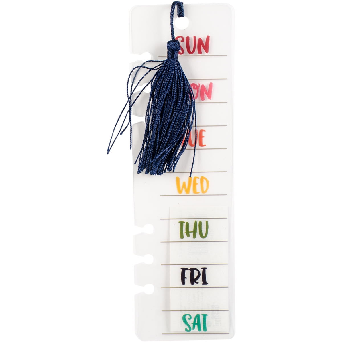 Day 2 Day Planner Bookmark Insert, 2.5" x 8.25", Days Of The Week ...