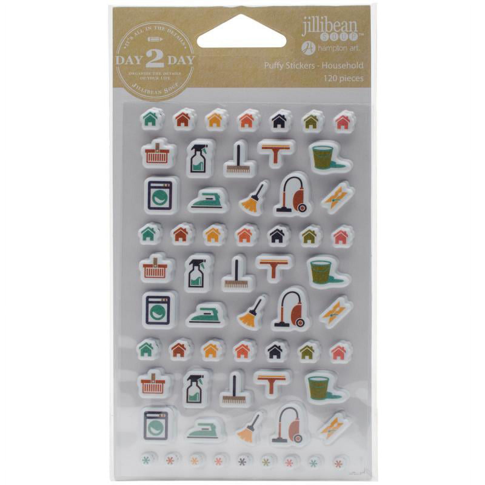 Day 2 Day Planner Puffy Stickers, Household - Walmart.com