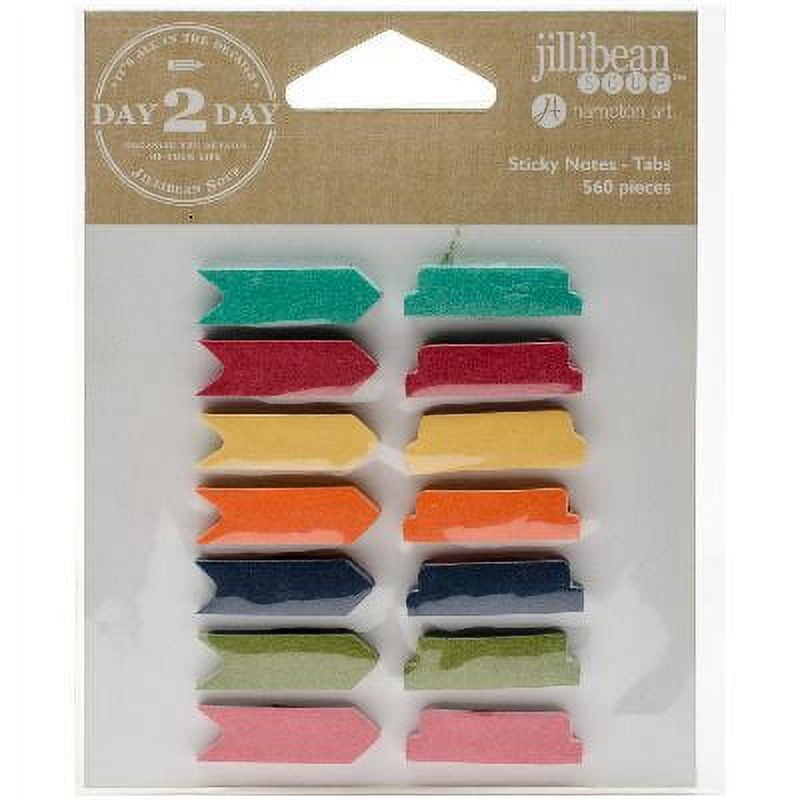 Day 2 Day Planner Sticky Notes 14/pkg-arrows & Tabs/7 Colors Each ...