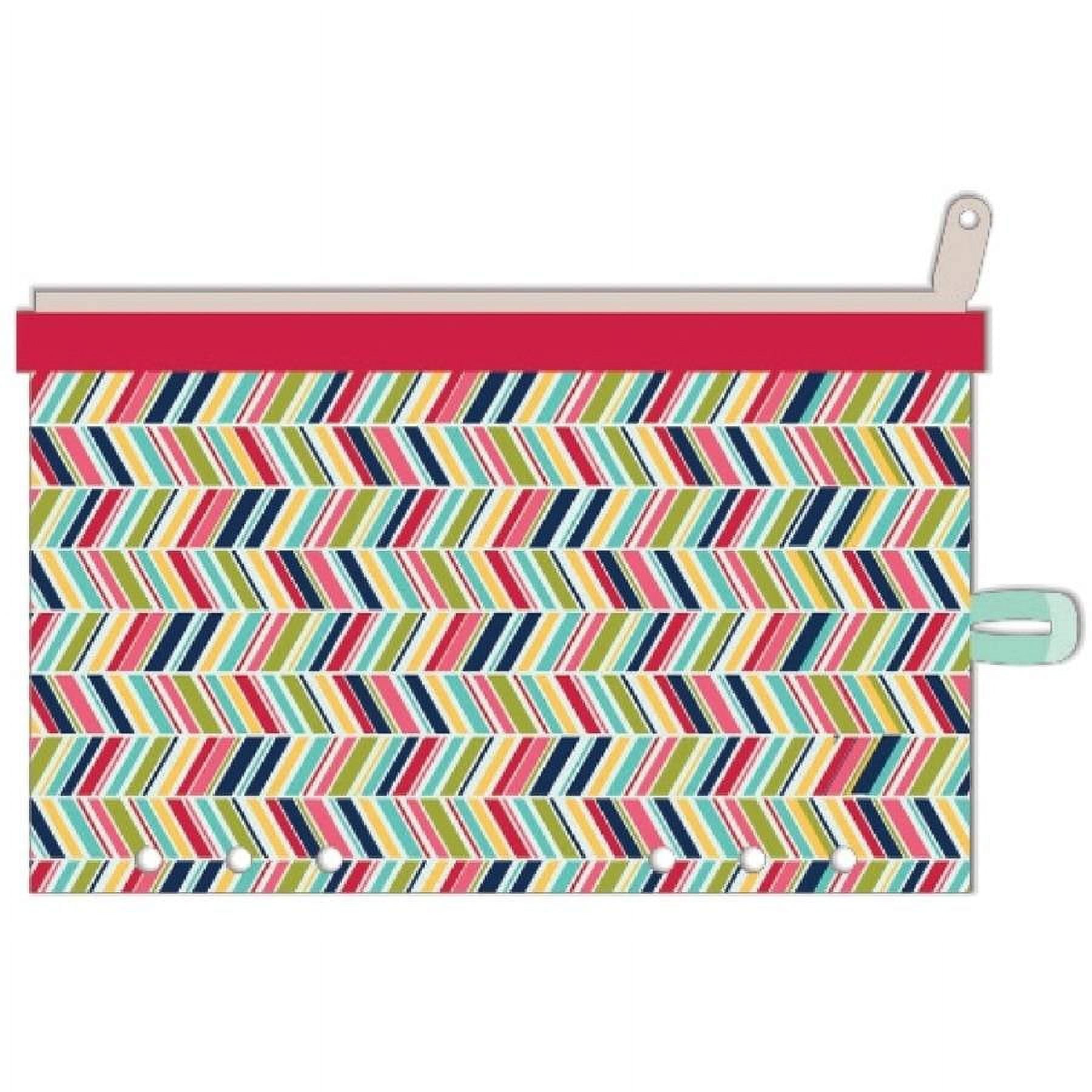 Day 2 Day Planner Zipper Pouch, 5" x 8", Chevron - Walmart.com