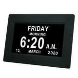 Day And Date For Elderly, Clocks For Seniors, Dementia Clock, Digital ...