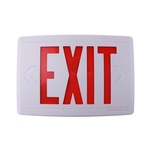 Day-Brite CXXL3RW Compact Emergency Exit Sign Light, White, 120/277 ...