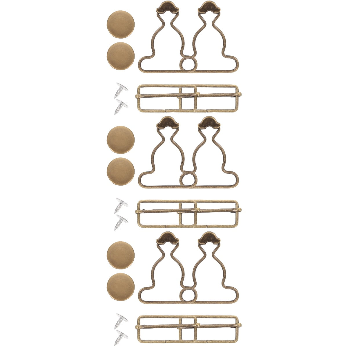 Day Buckle Fastener Overall Clips Suspend Dreses Suspender and Button ...