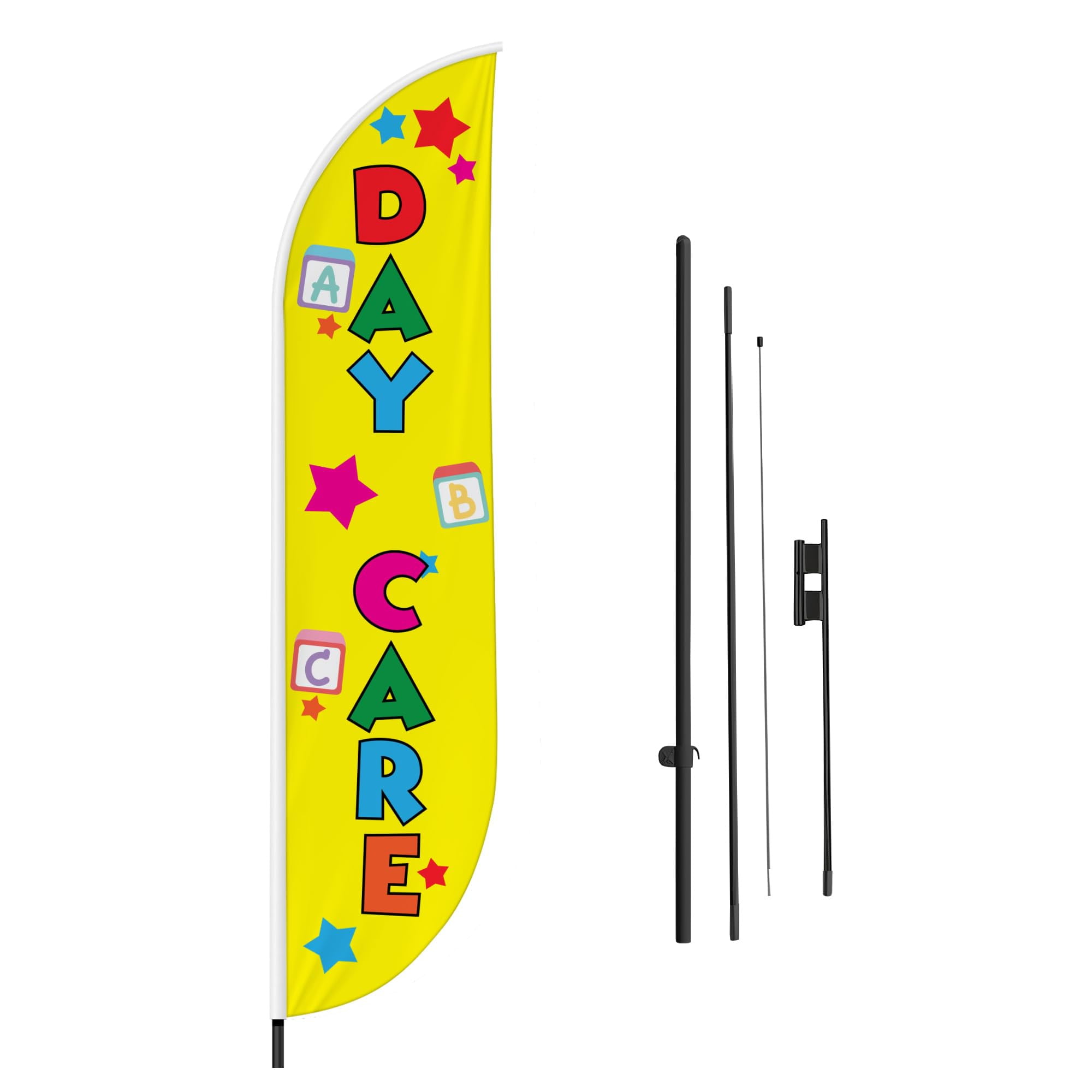 Day Care 2 Feather Flag(11.5Feetx2.5Feet) By Dreamcontroller For ...
