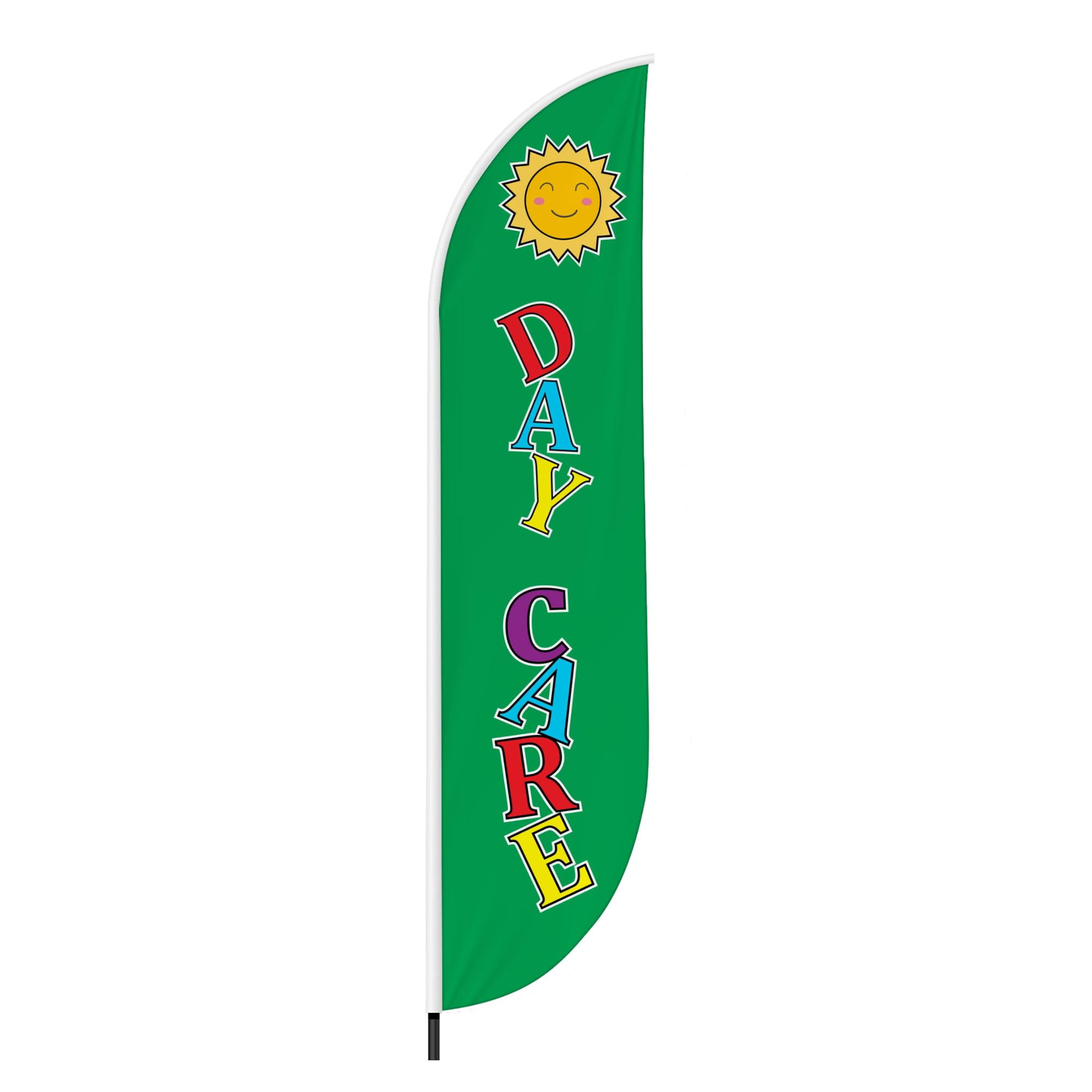 Day Care Feather Flag(11.5Feetx2.5Feet) By Dreamcontroller | Outdoor ...