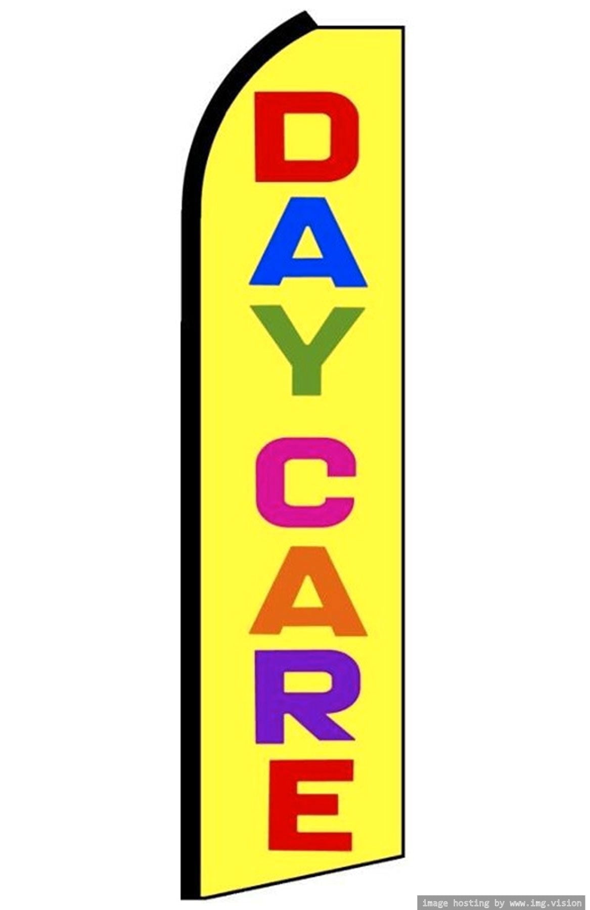 Day Care Swooper flag Without Pole Advertisement /Business Flags ...