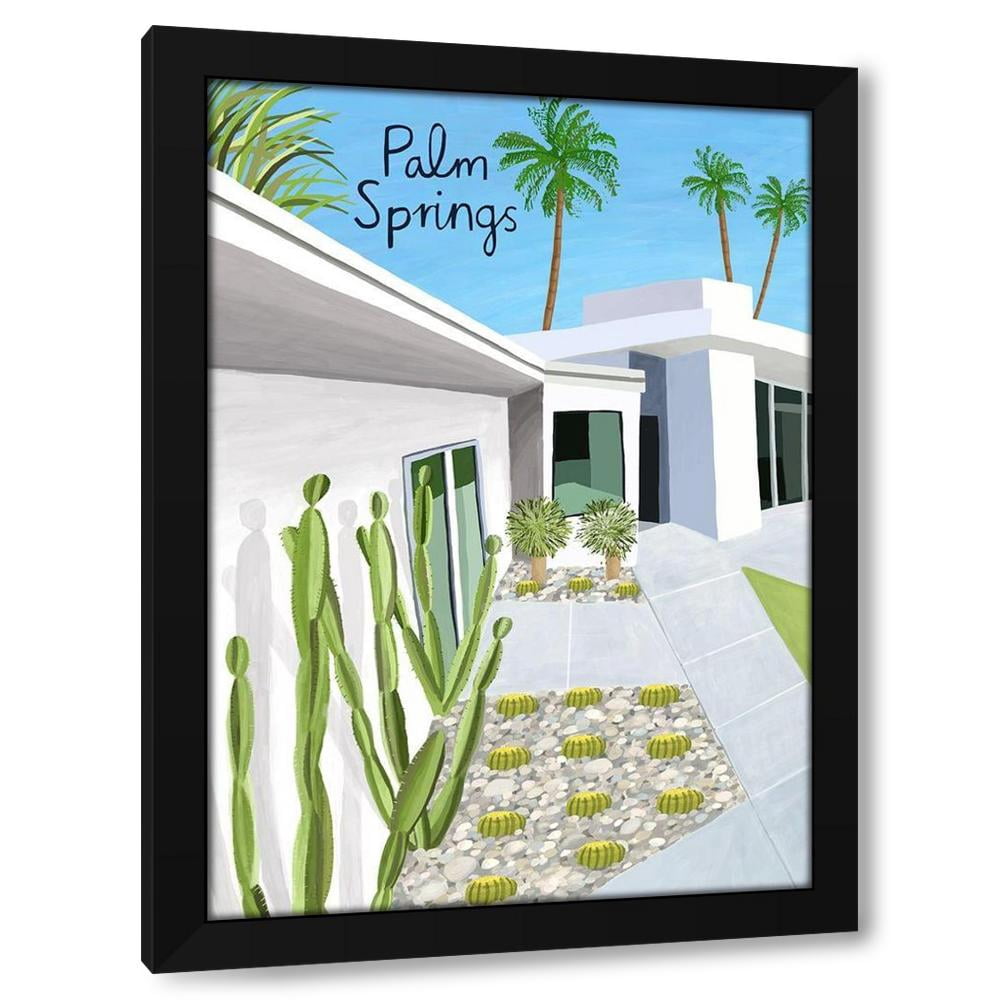 Carla Day 14x18 Black Modern Wood Framed Wall Art Titled - Palm Springs ...