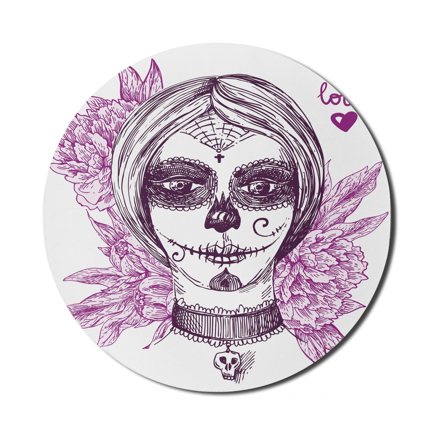 Day of the Dead Mouse Pad for Computers, Illustration Gothic Vampire ...