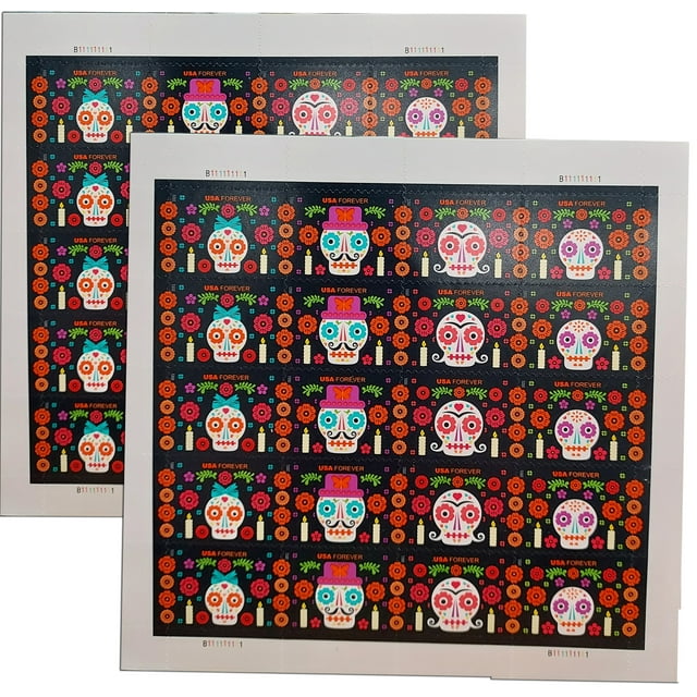 Day of the Dead USPS Forever Postage Stamps 2 Sheets of 20 US First ...