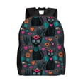 Day of the Dead catsBackpack with 15 Inch Laptop Compartment, Water ...