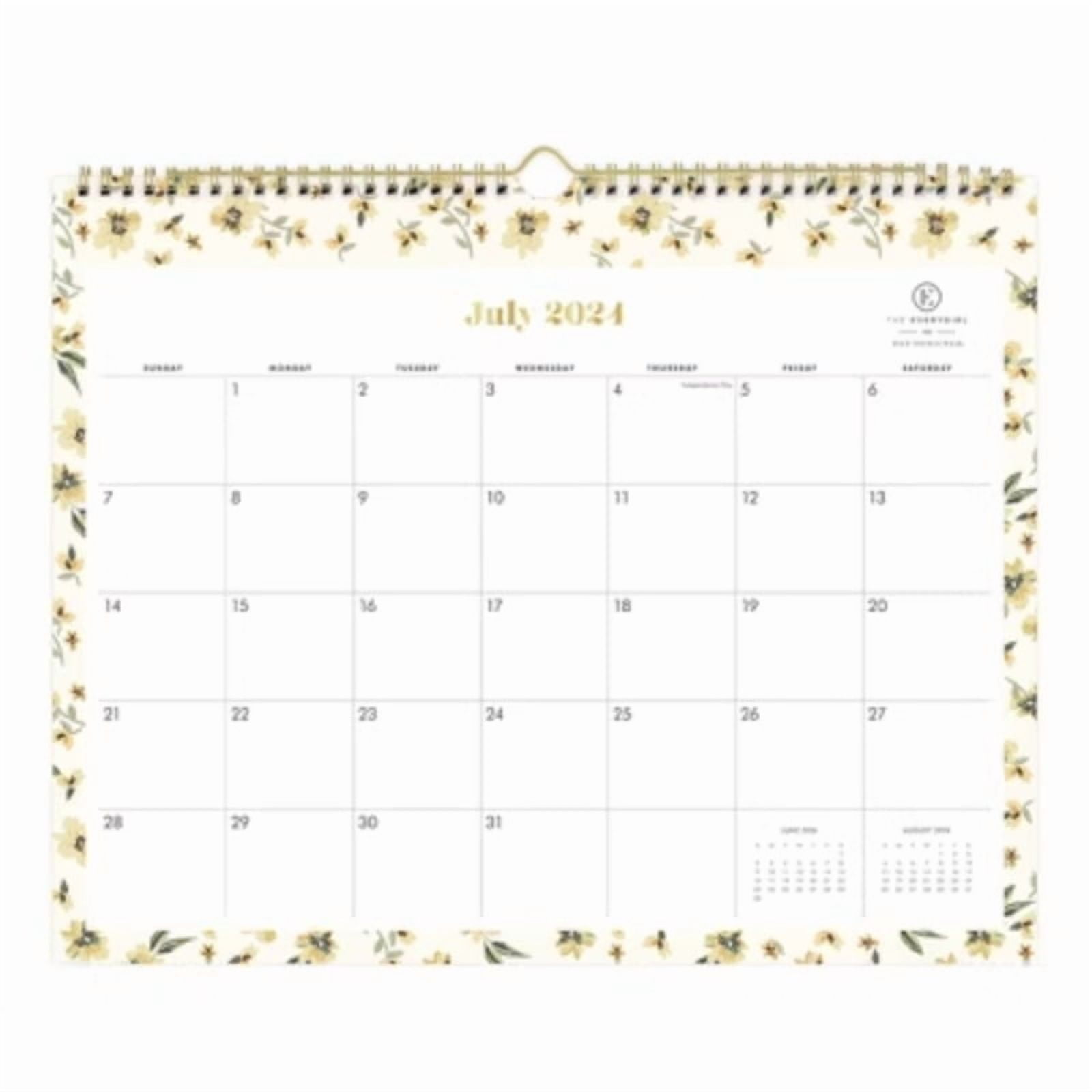 Day Designer 2024-25 Monthly Planner Wirebound Prairie Cream: Wall ...