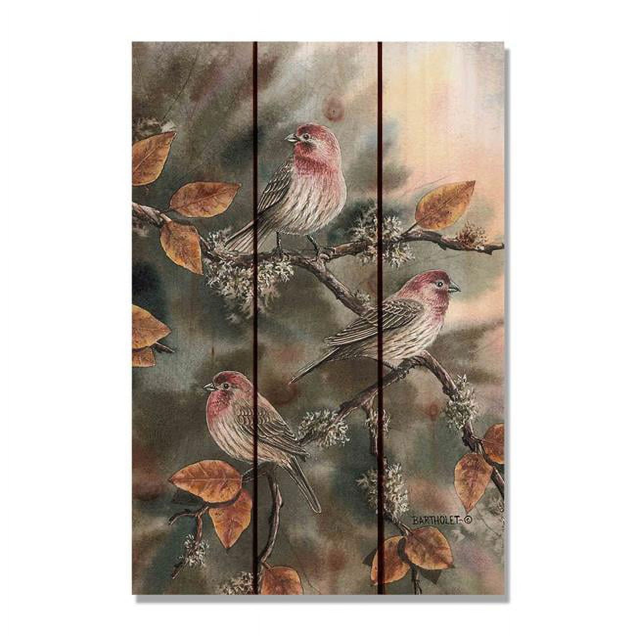 Day Dream HQ 16 x 24 in. Bartholets House Finches Inside & Outside Wood ...