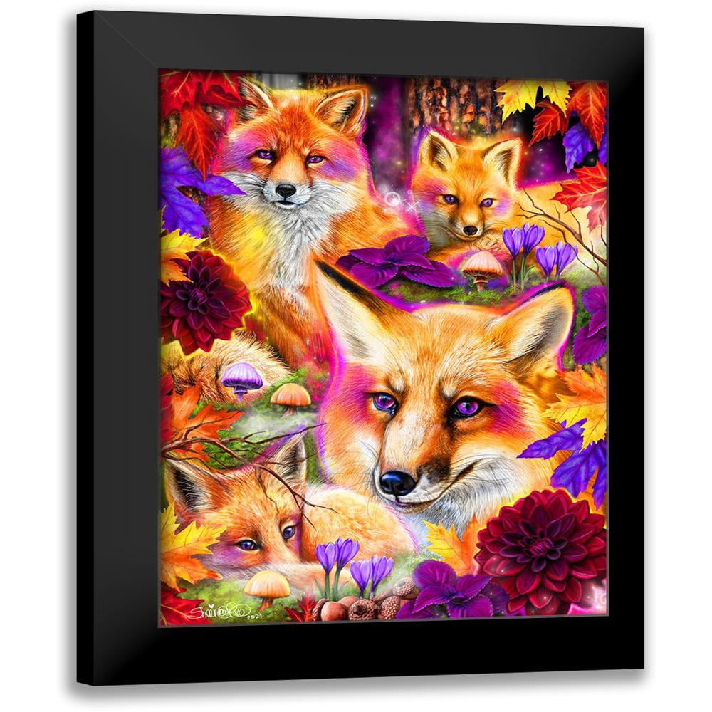 Day Dream Red Fox 11x14 Black Modern Framed Museum Art Print Titled ...