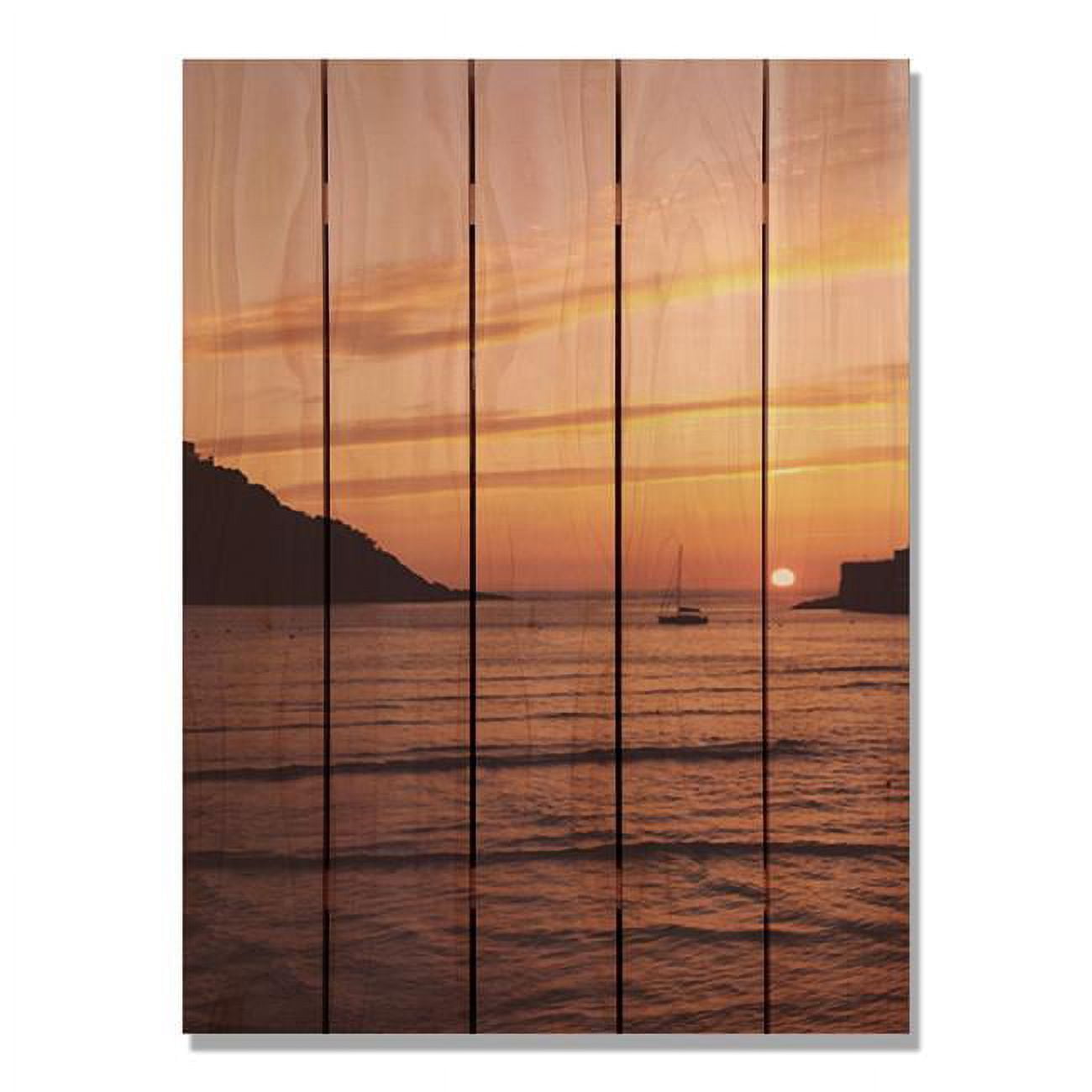 Day Dream SAS2836 28 x 36 in. Sailors Sunset Inside & Outside wood Wall ...